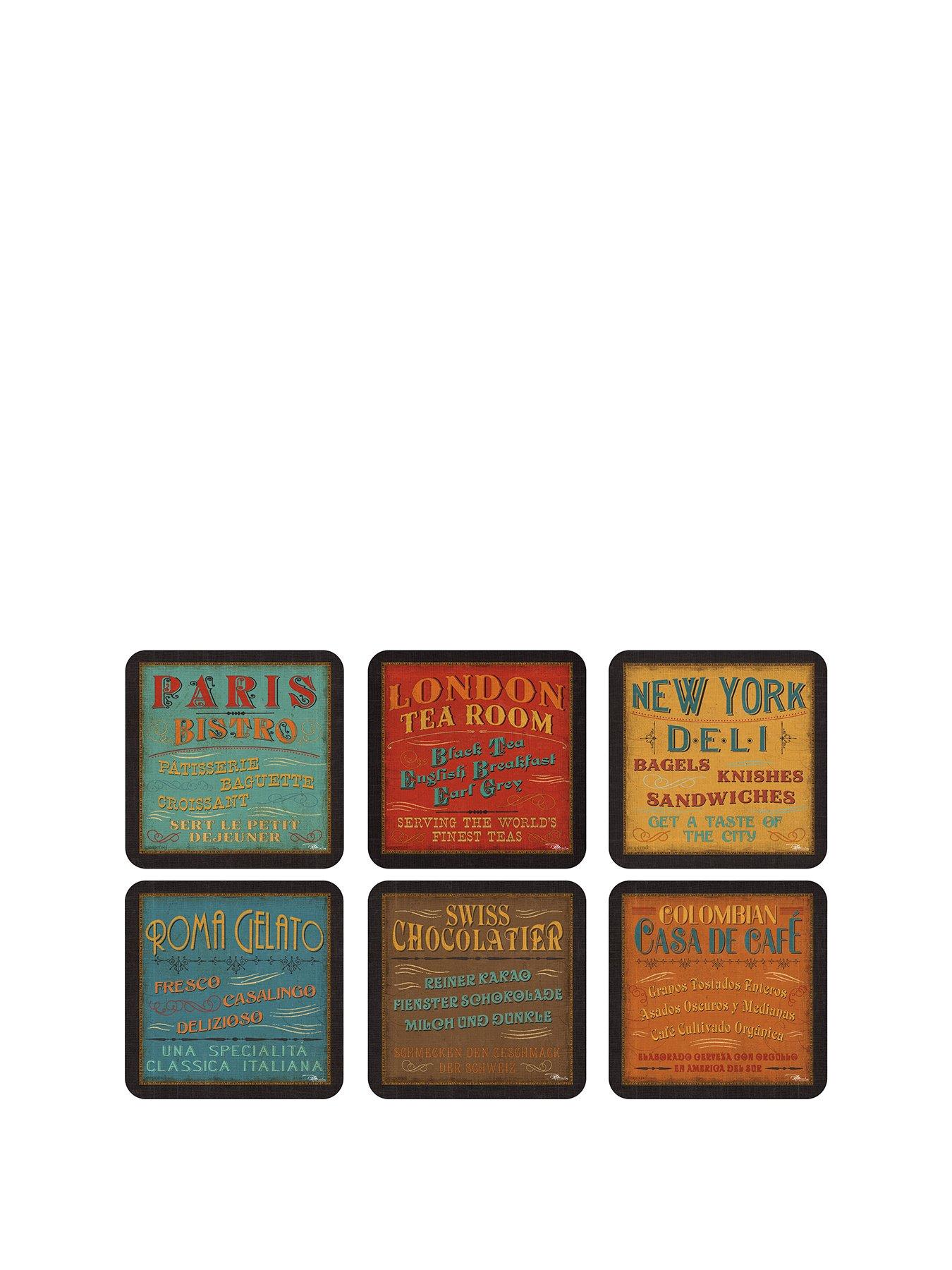 Portmeirion Lunchtime Coasters - Set Of 6 | Very