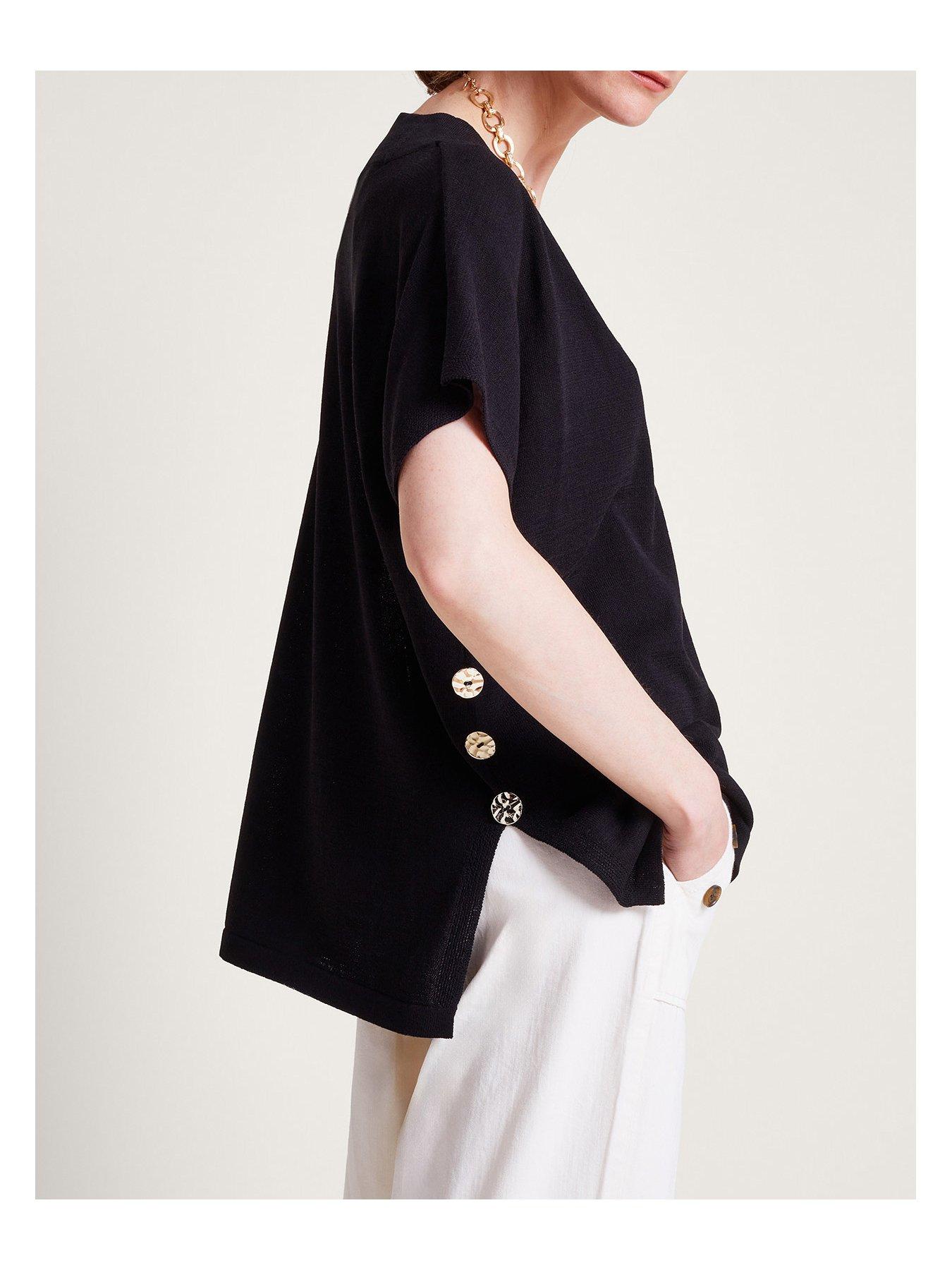 Monsoon Bel Button Knit Top | Very