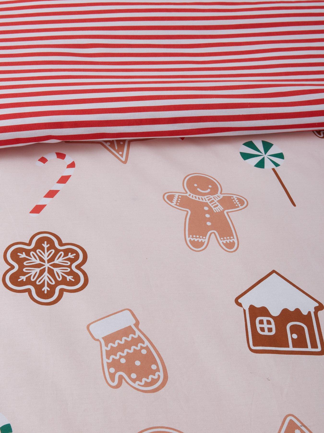 Very Home Christmas Gingerbread Reversible Duvet Cover Set | Very