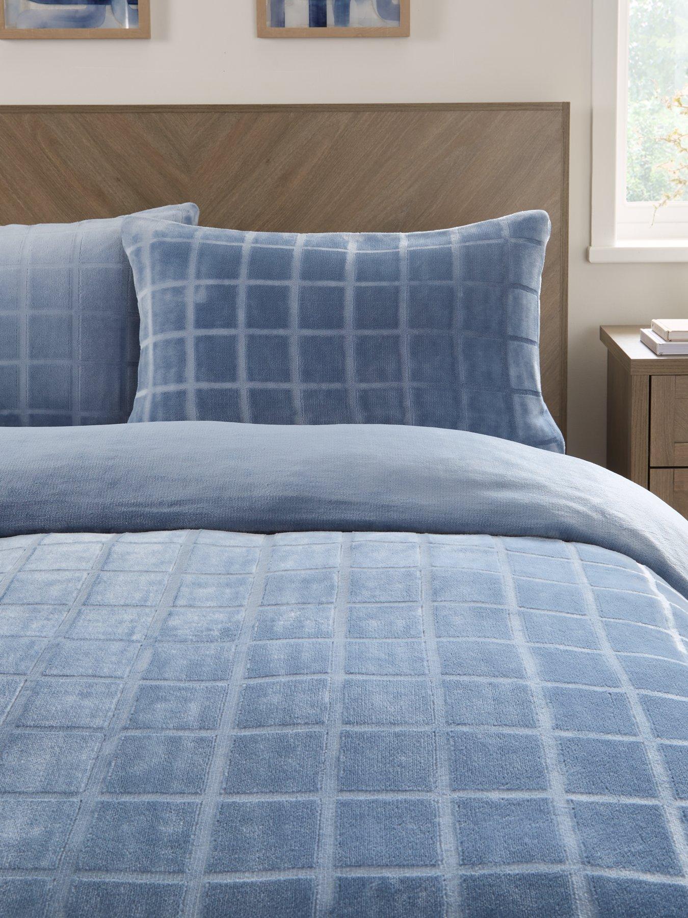 Very Home Check Fleece Duvet Cover Set | Very