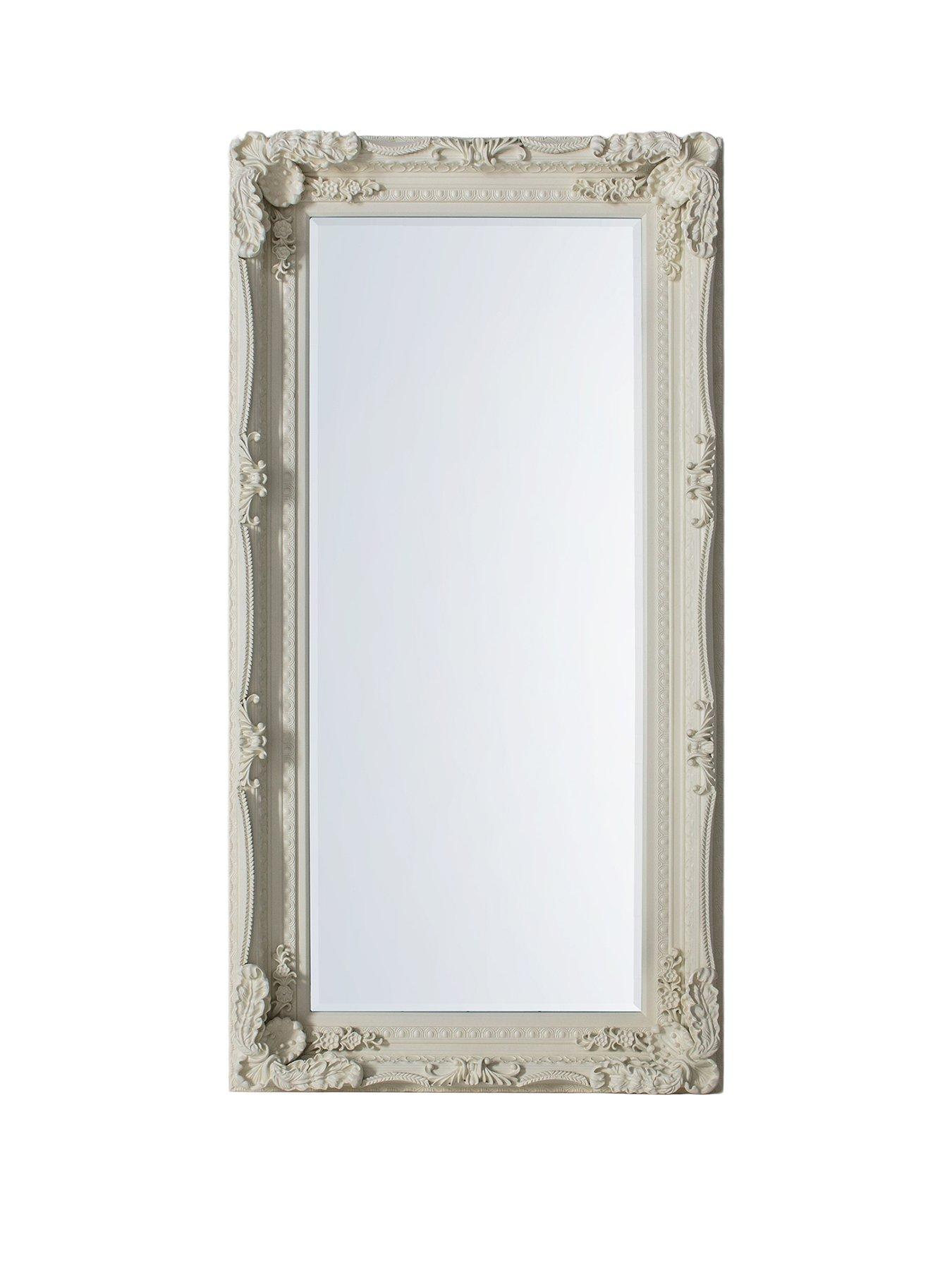Gallery Direct Carved Louis Leaner Mirror - Cream | Very