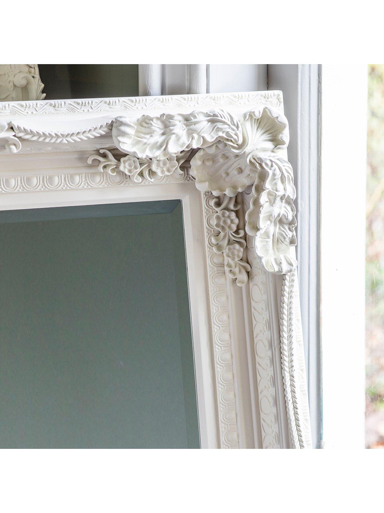 Gallery Direct Carved Louis Leaner Mirror - Cream | Very