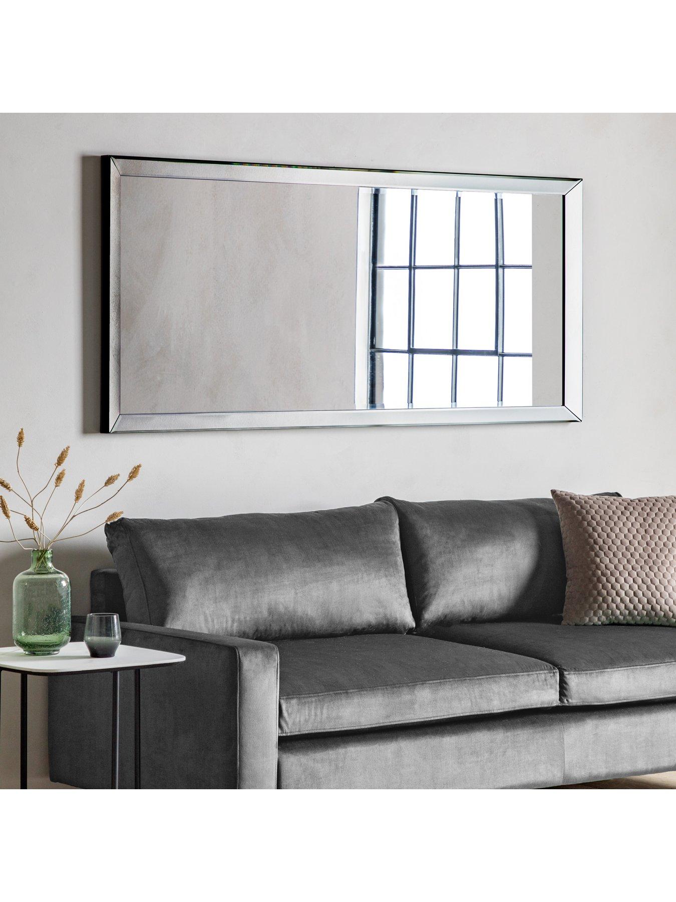 Gallery Direct Luna Leaner Mirror in Silver | Very