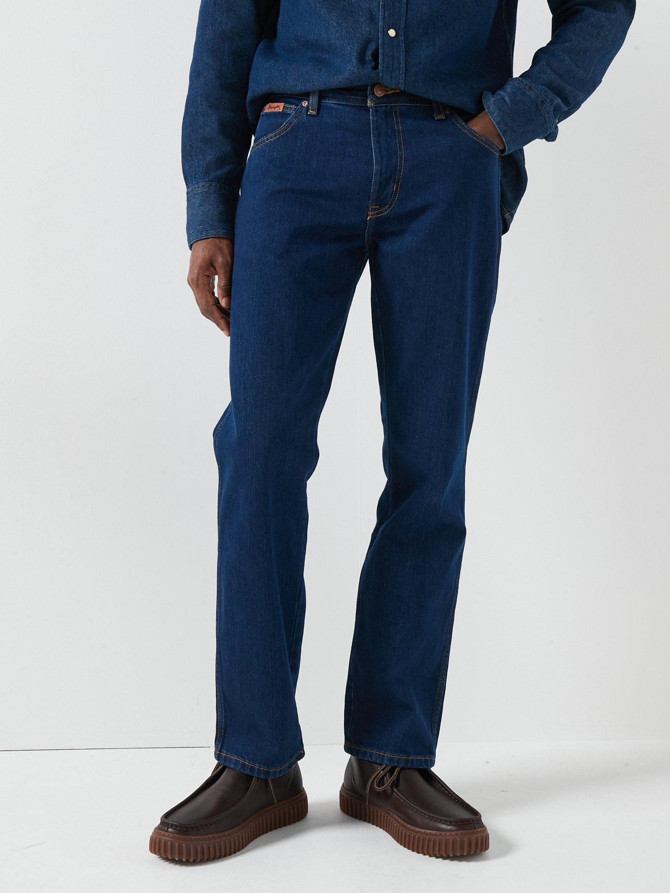Wrangler Texas Straight Fit Jeans - Dark Blue | Very