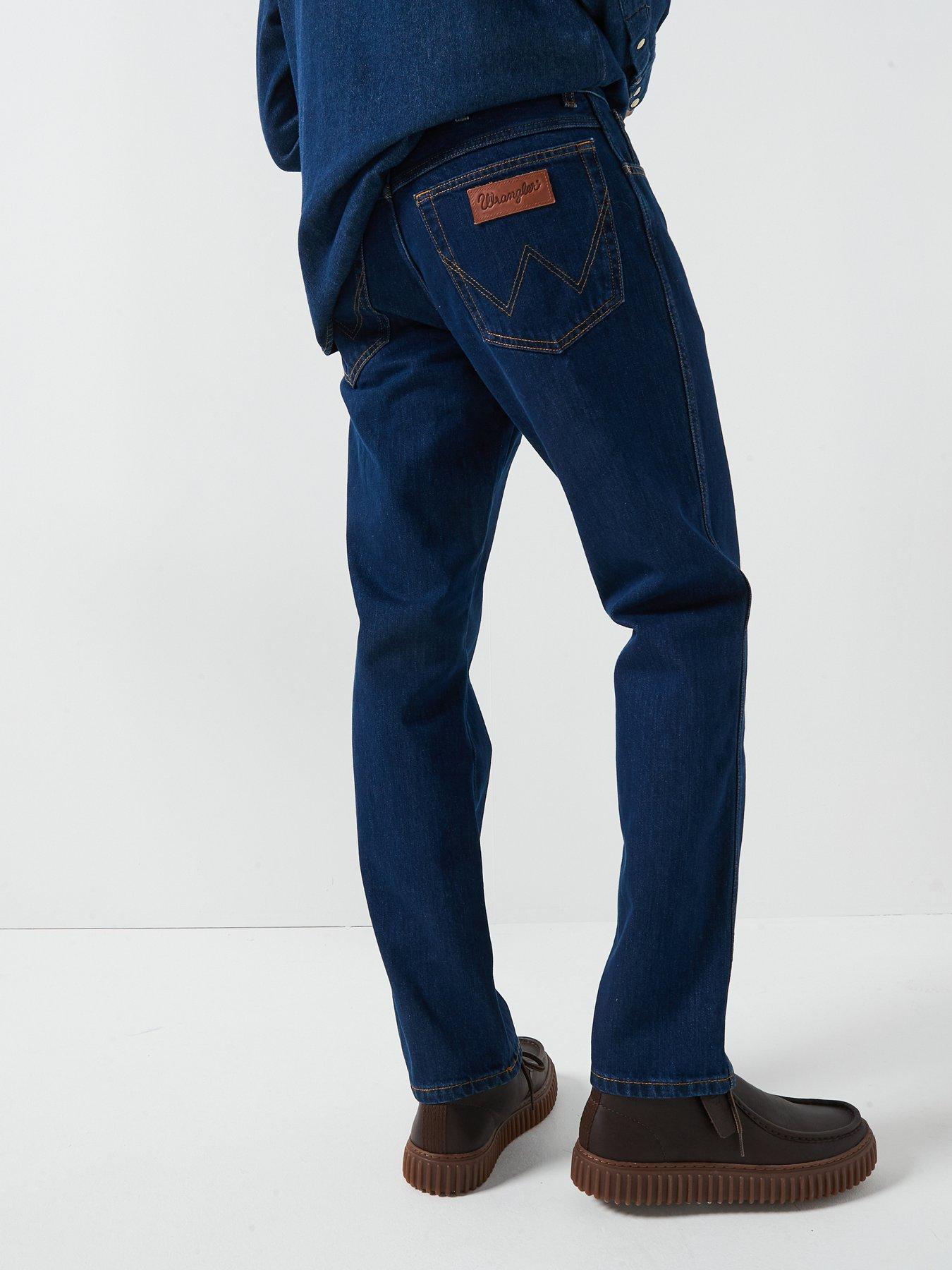 Wrangler Texas Straight Fit Jeans - Dark Blue | Very