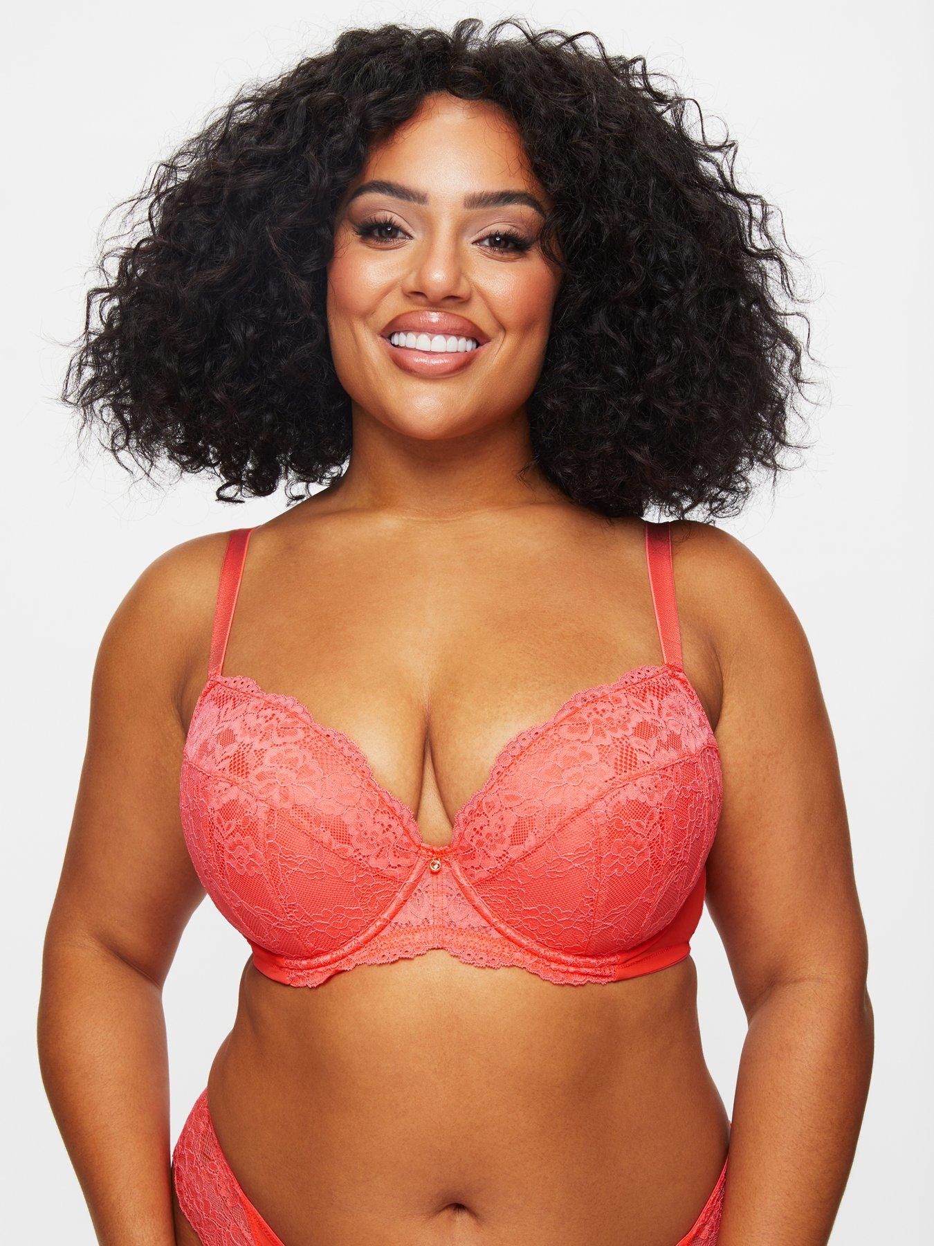 Ann Summers Bras Sexy Lace Planet Padded Plunge - Light Orange | very.co.uk