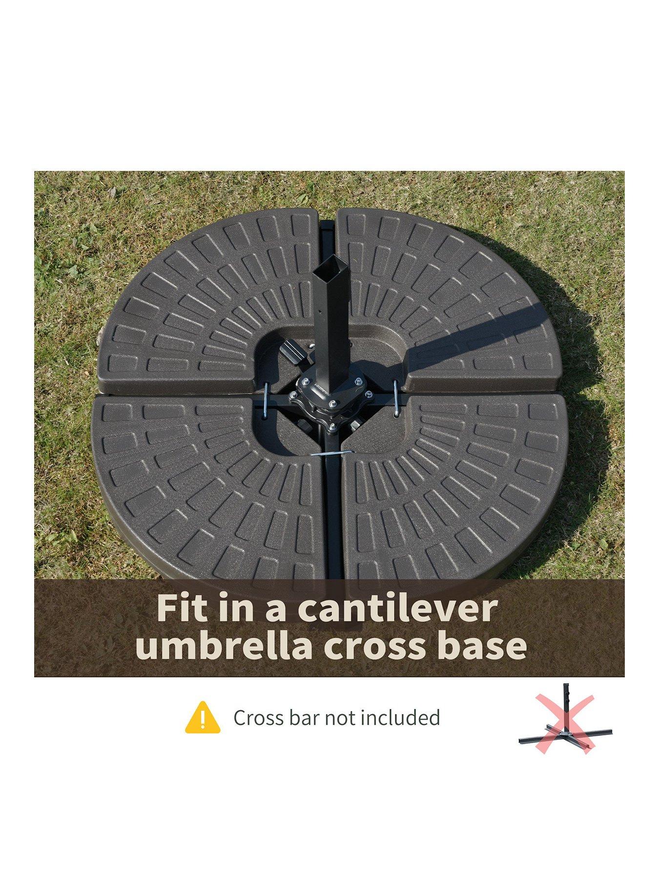 OutSunny Parasol Umbrella Weighted Base | Very