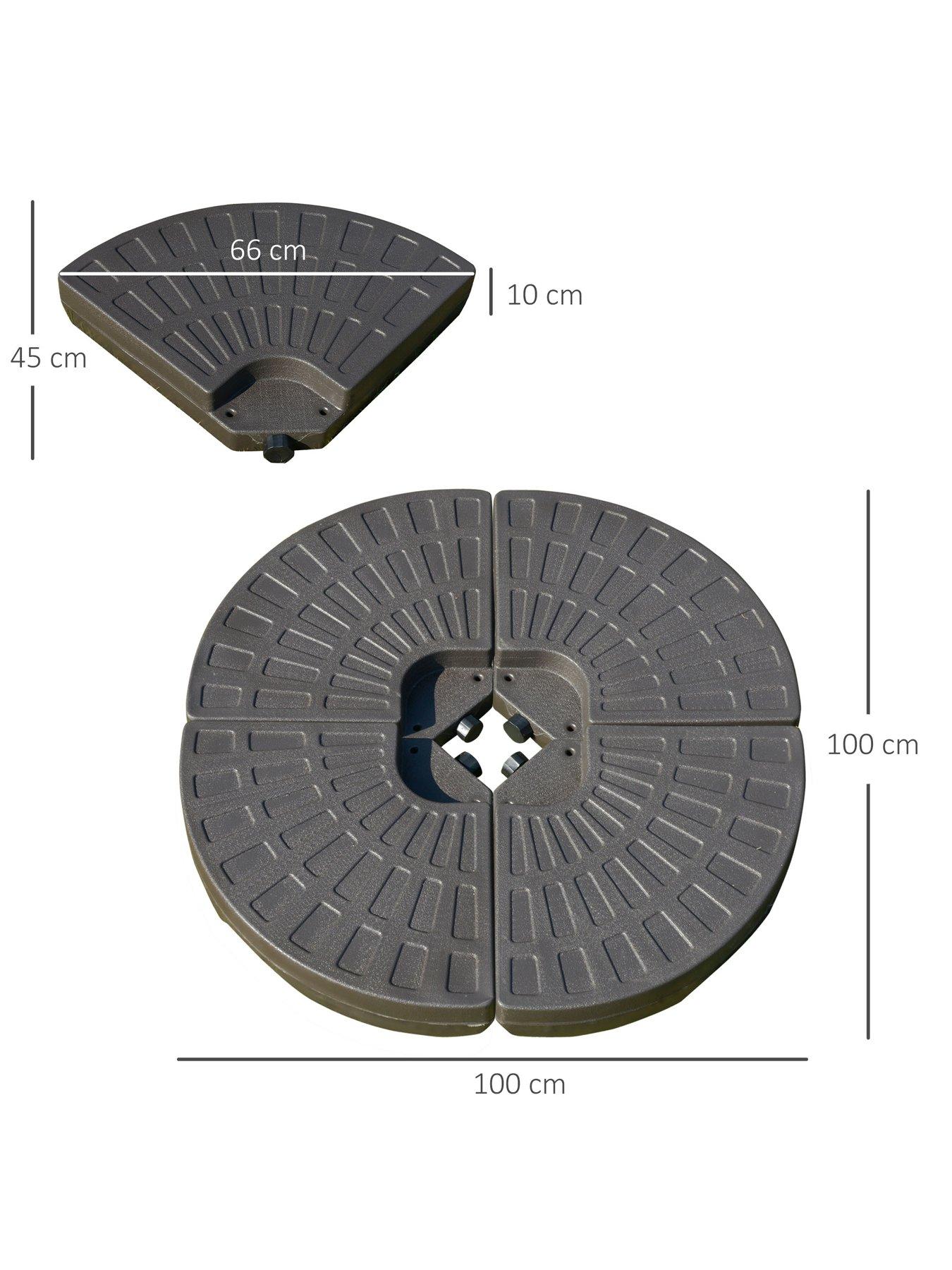 OutSunny Parasol Umbrella Weighted Base | Very