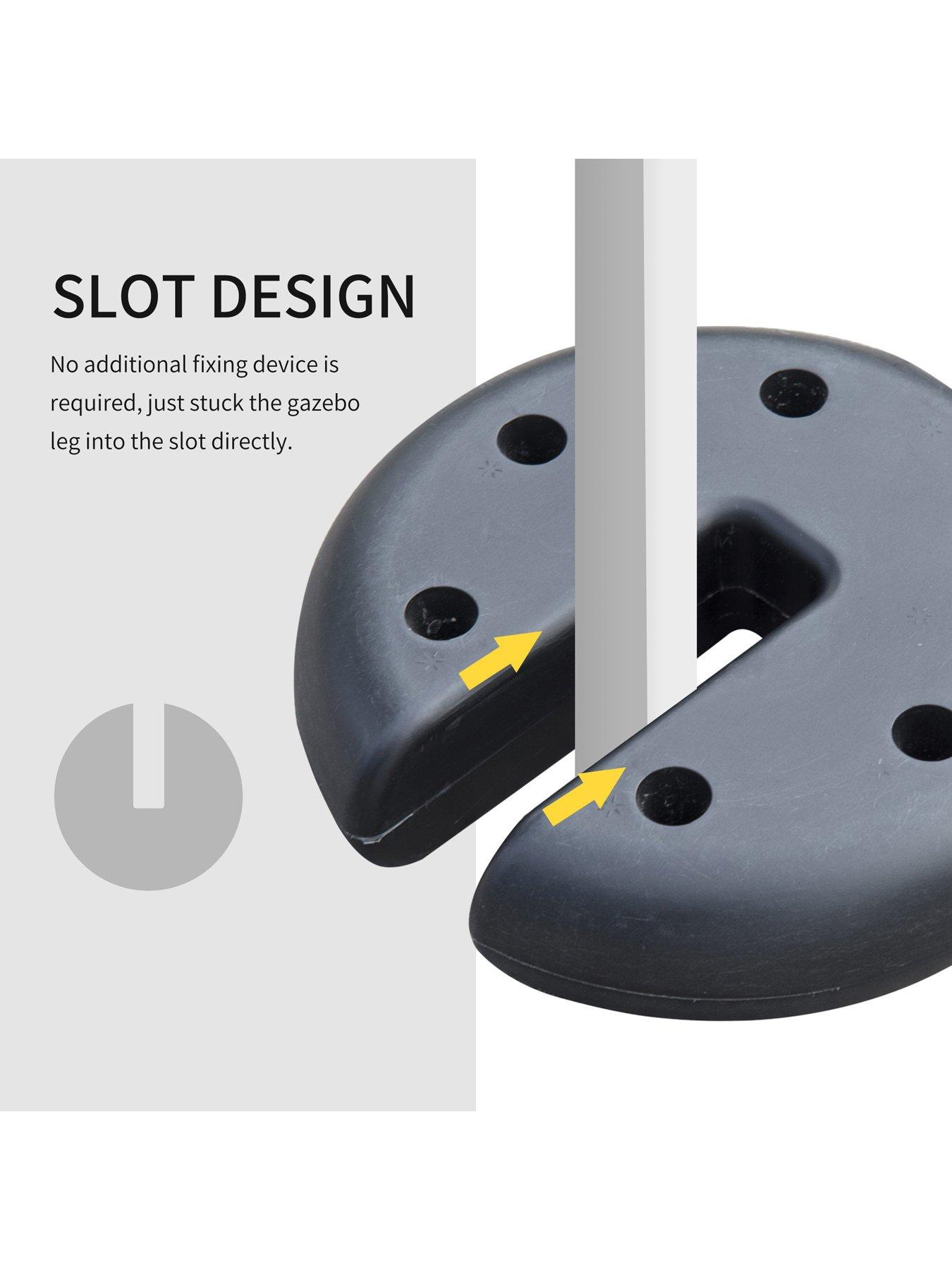 OutSunny Canopy Weight Plate Base Set | Very