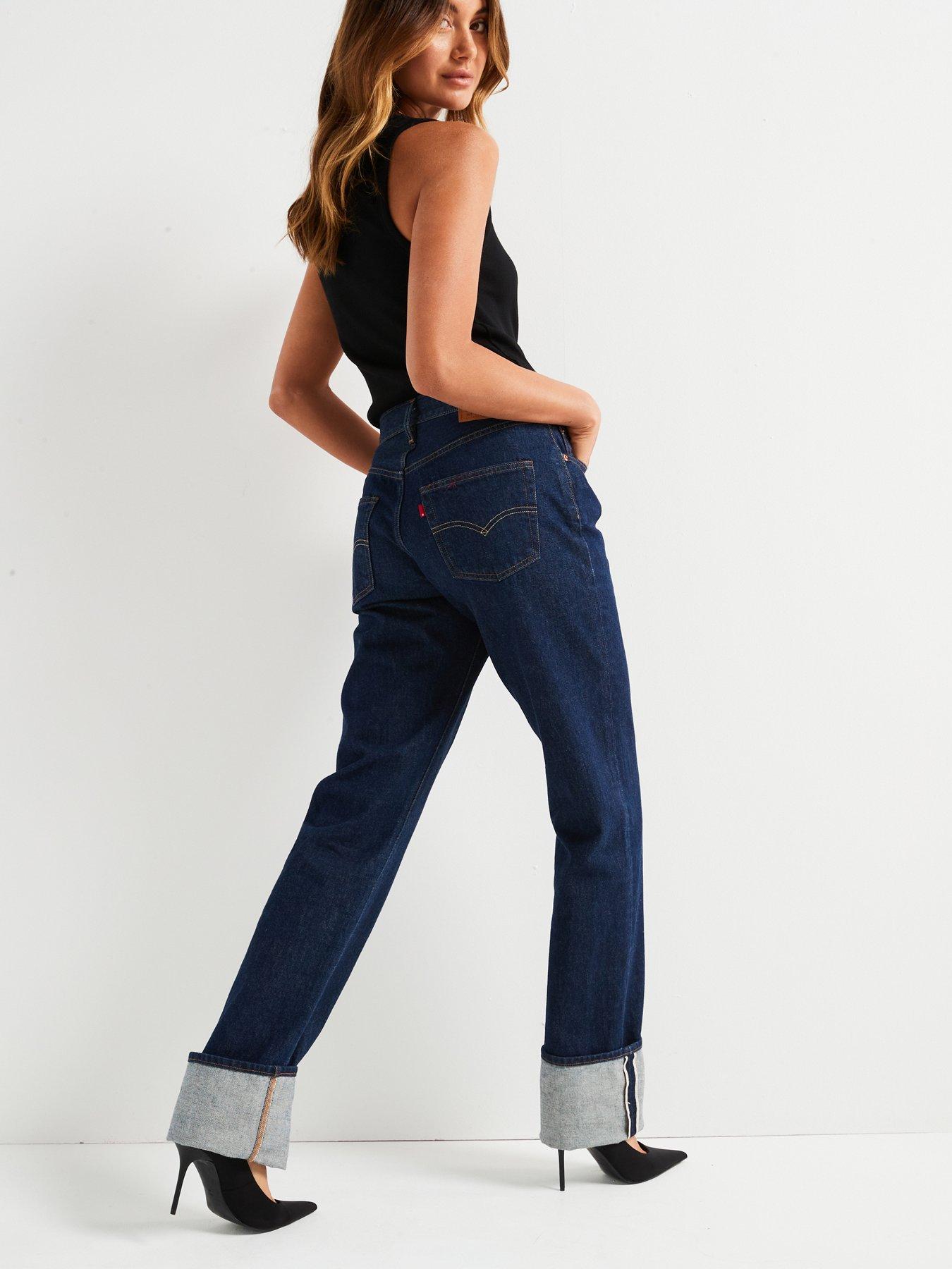 Levi's 501 90's Straight Leg Jean - Rinsey Rinse Selvedg - Blue | Very