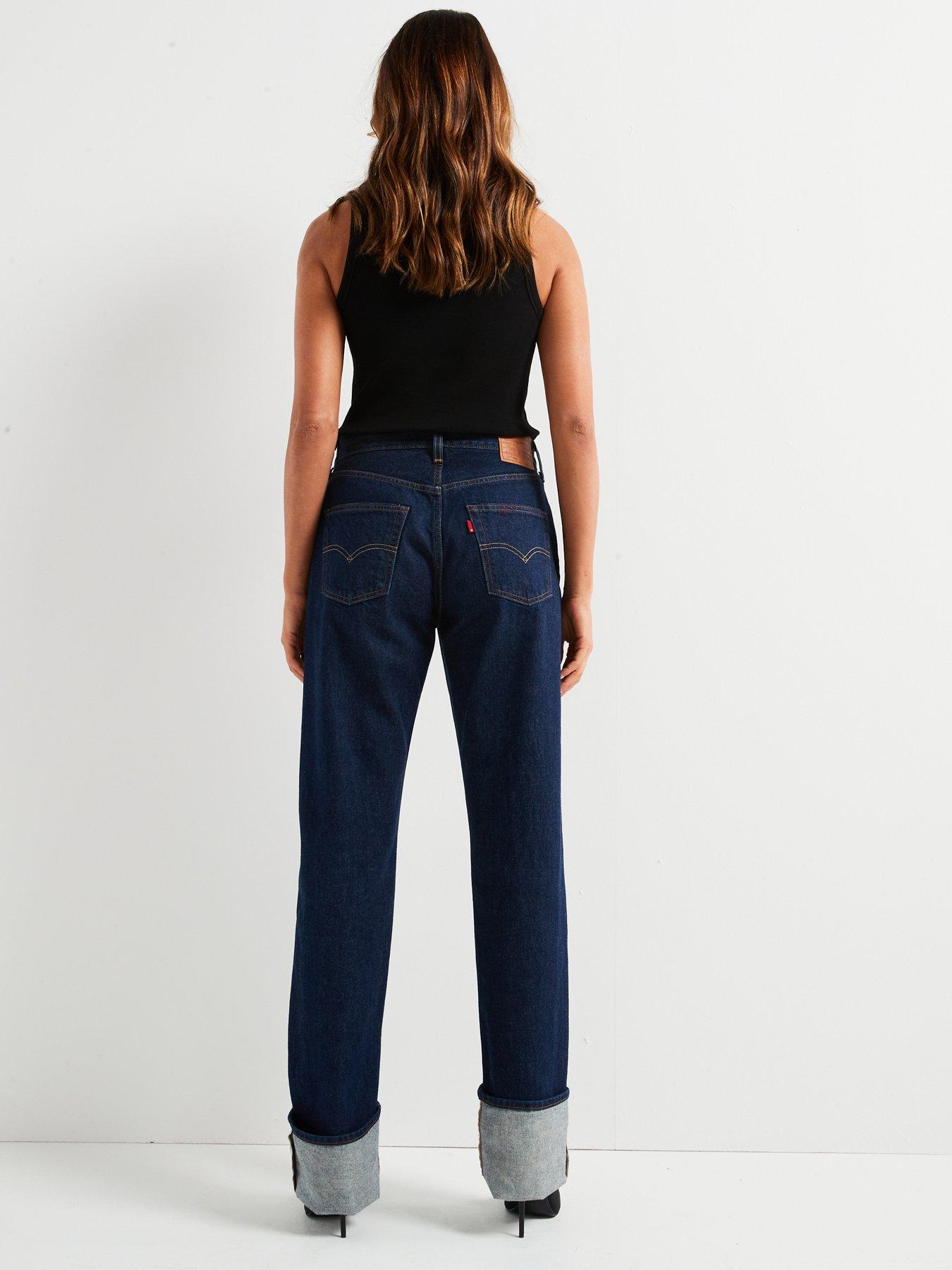 Levi's 501 90's Straight Leg Jean - Rinsey Rinse Selvedg - Blue | Very