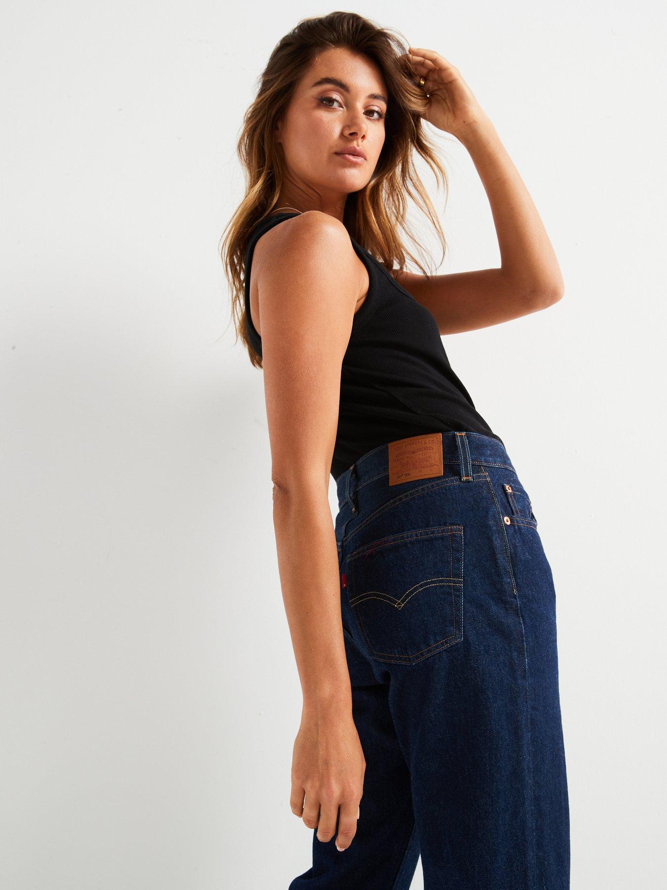Levi's 501 90's Straight Leg Jean - Rinsey Rinse Selvedg - Blue | Very