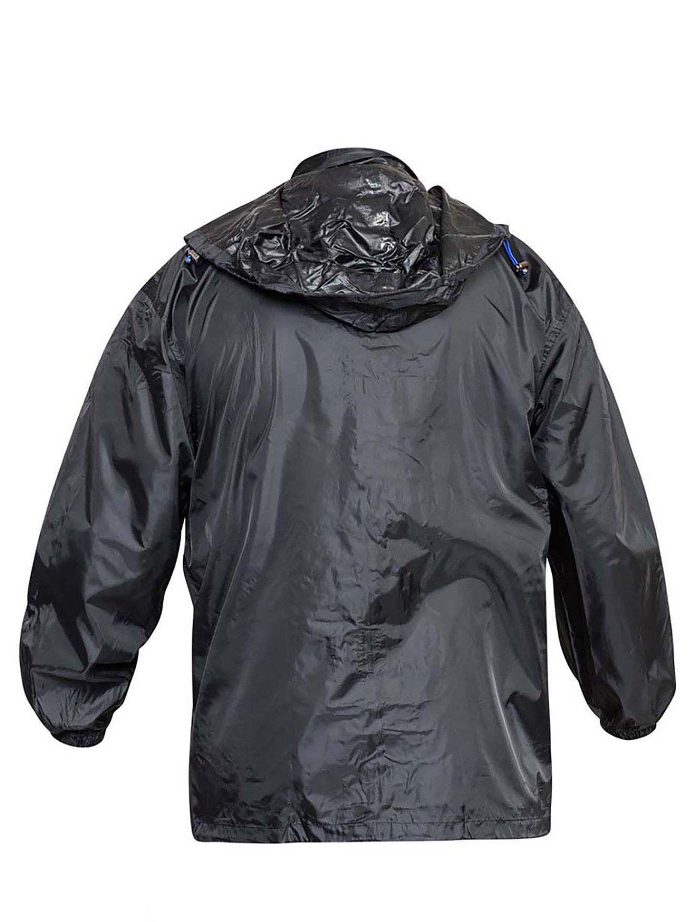 D555 Zac Packaway Weatherproof Rain Jacket - Black | Very