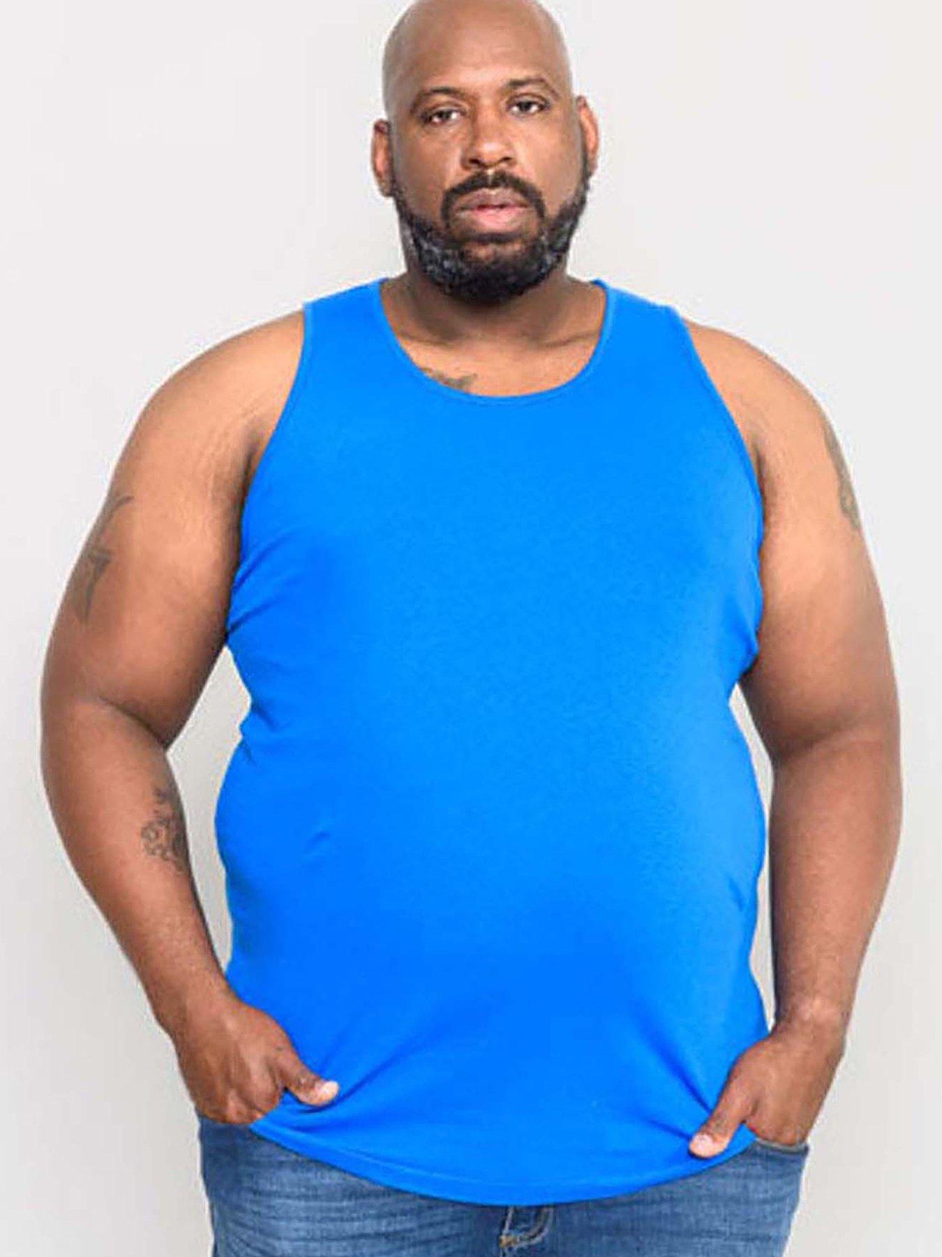 D555 Fabio Muscle Vest - Blue | Very