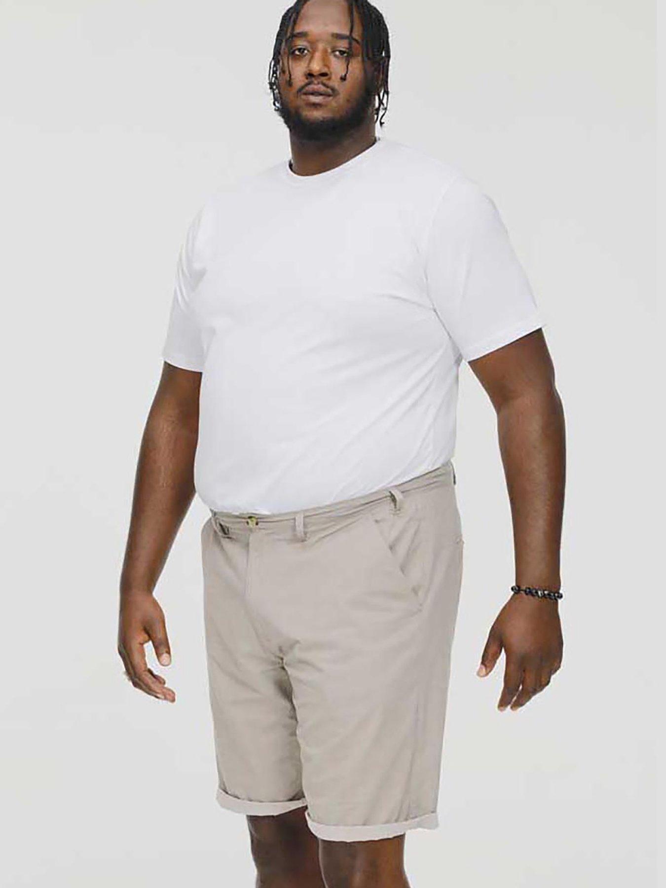 D555 Elon Stretch Chambray Shorts - Stone | Very