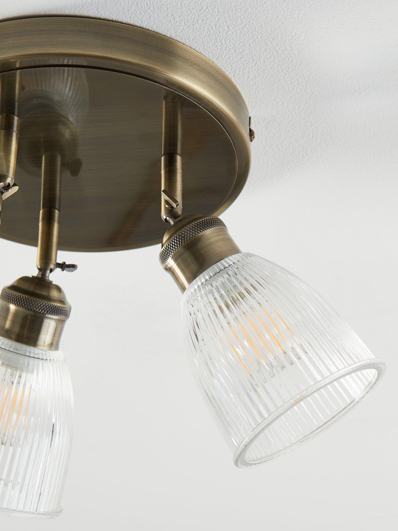 The Very Collection Hellie 3-Light Flush Ceiling Spotlight | Very