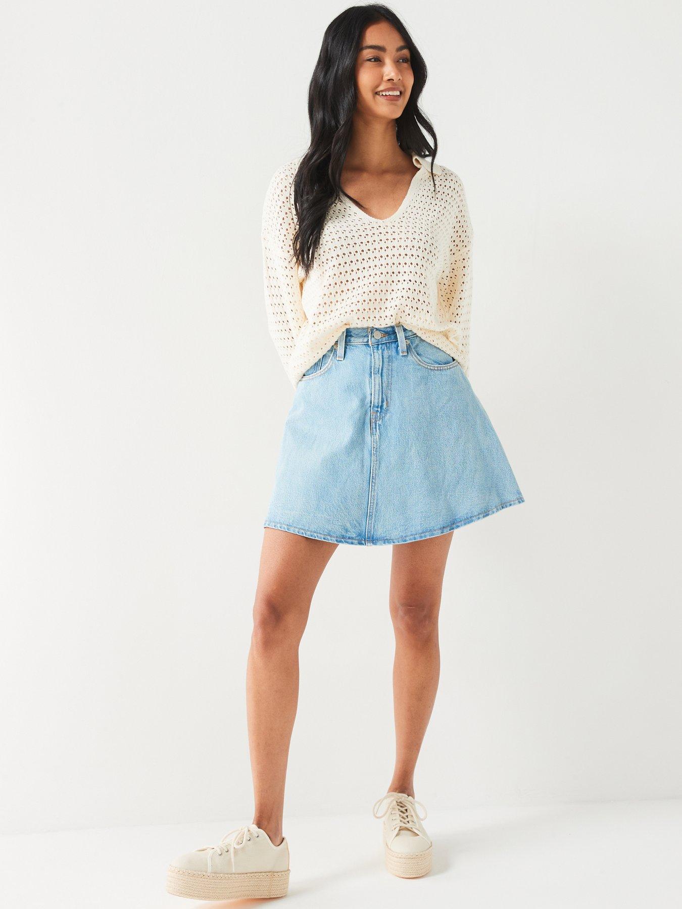 Levi denim skirt uk store