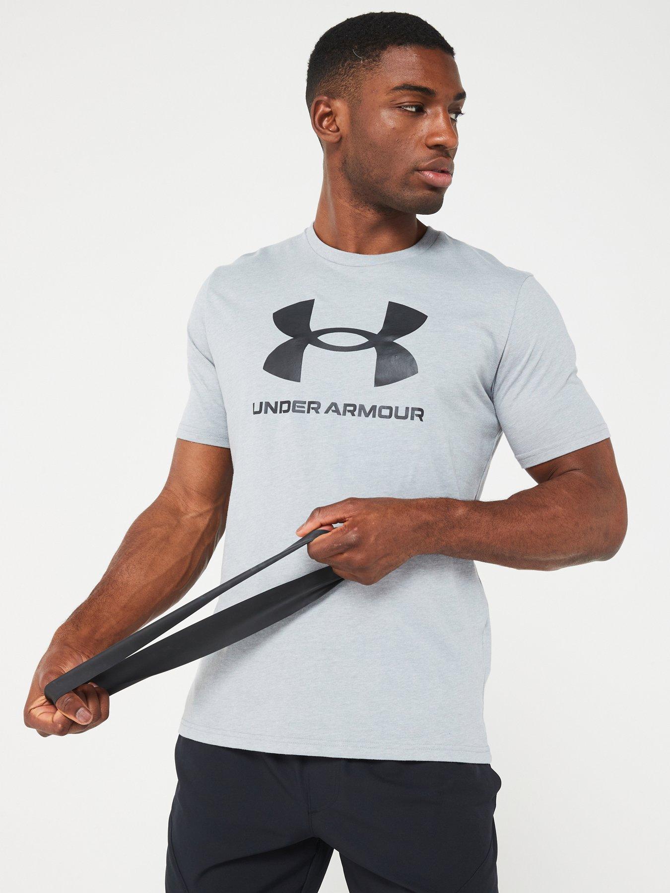 UNDER ARMOUR Mens Training Sportstyle Logo Update T-shirt- Grey | Very ...