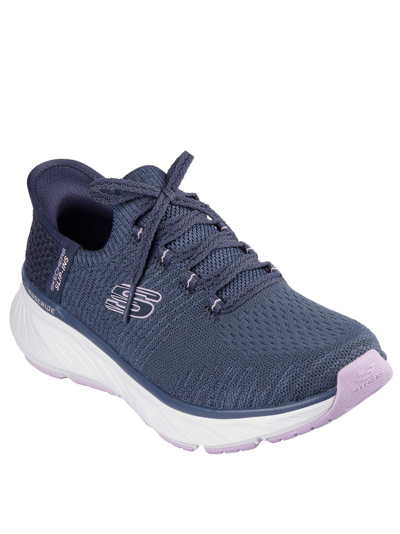 Knit Fixed Laced Slip Ins Navy