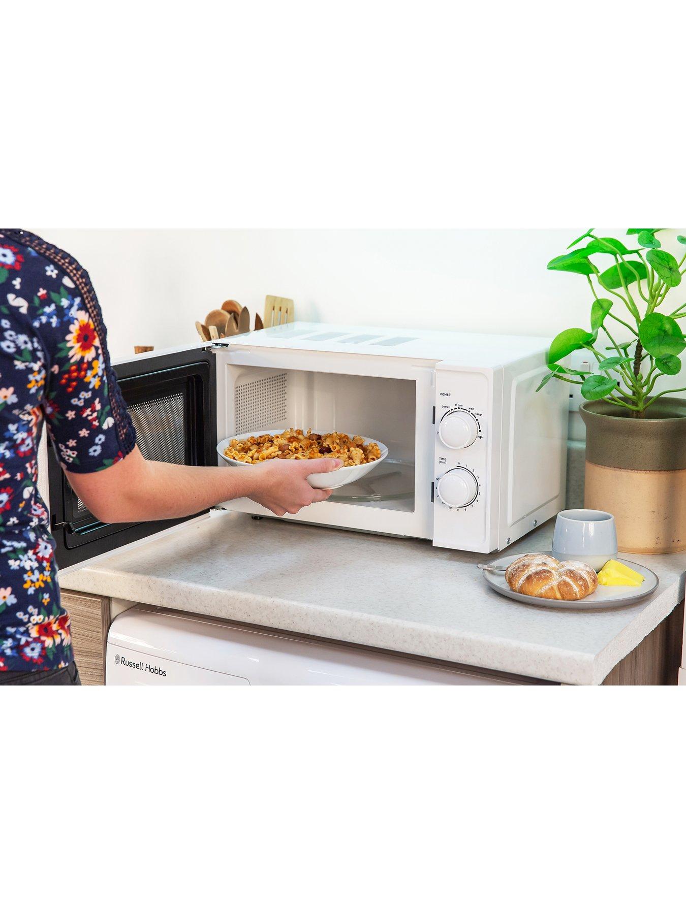Russell Hobbs Textures 17L White Microwave | Very