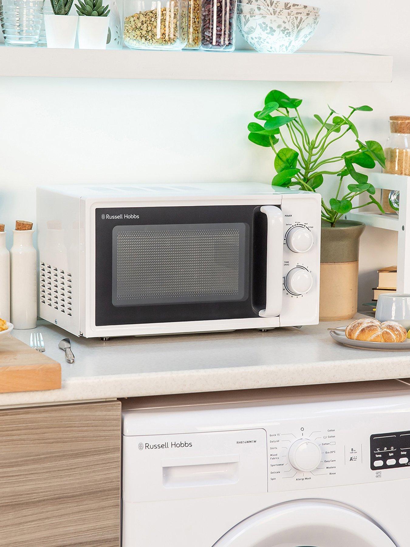 Russell Hobbs Textures 17L White Microwave | Very