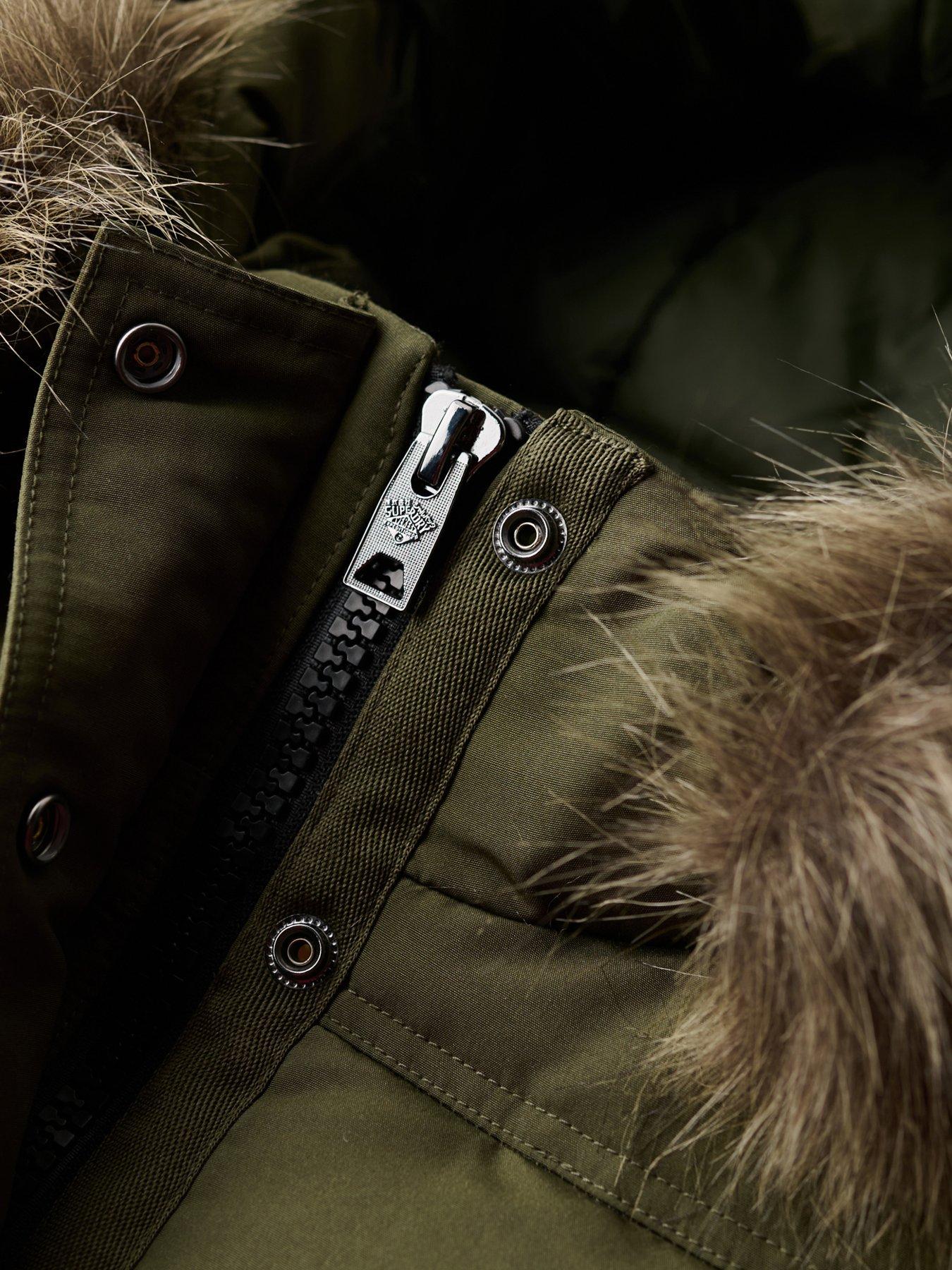 Superdry Everest Hooded Bomber Jacket - Green | Very