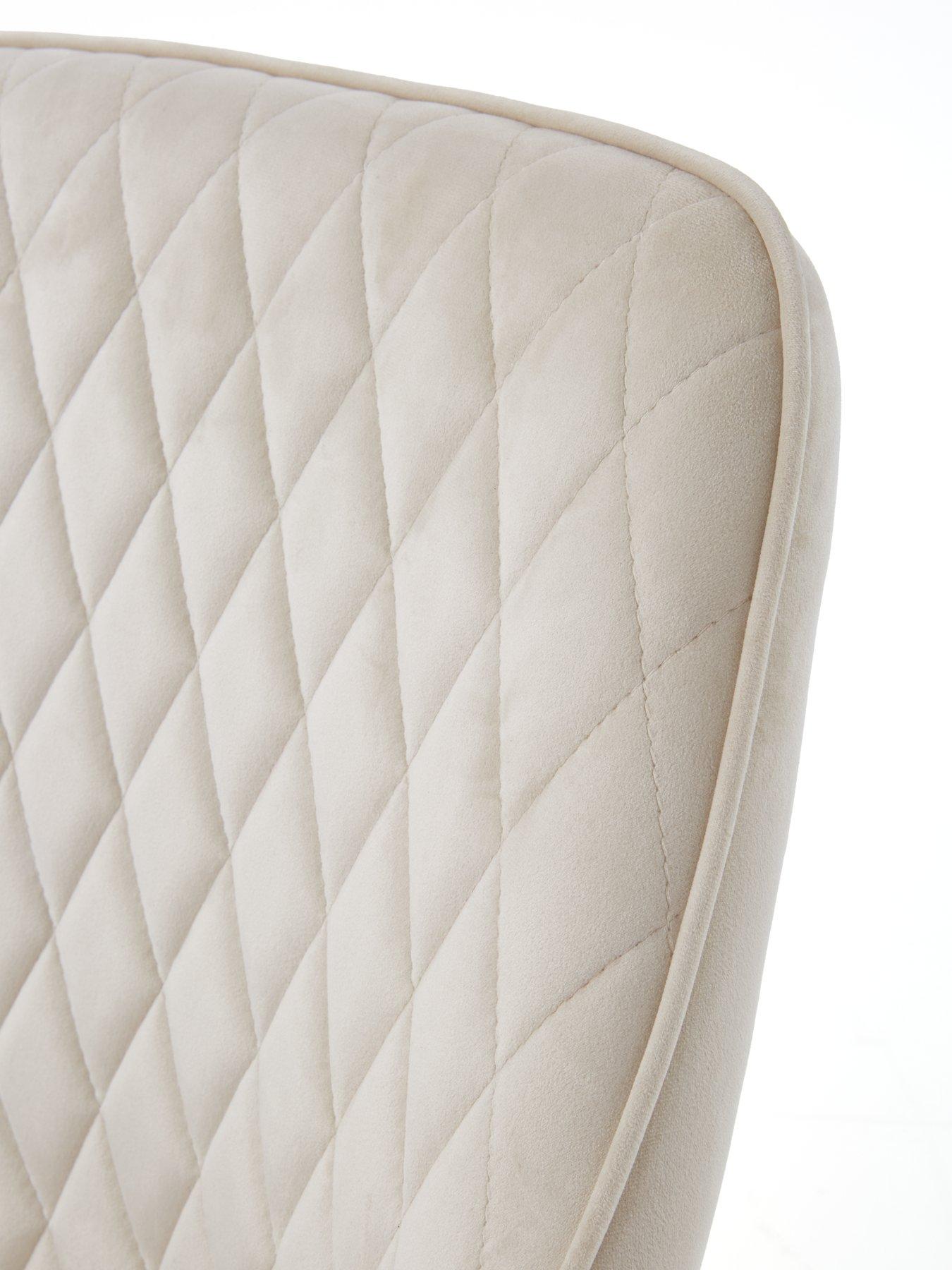 Very Home Diamond Fabric Office Chair - Natural - FSC Certified | Very