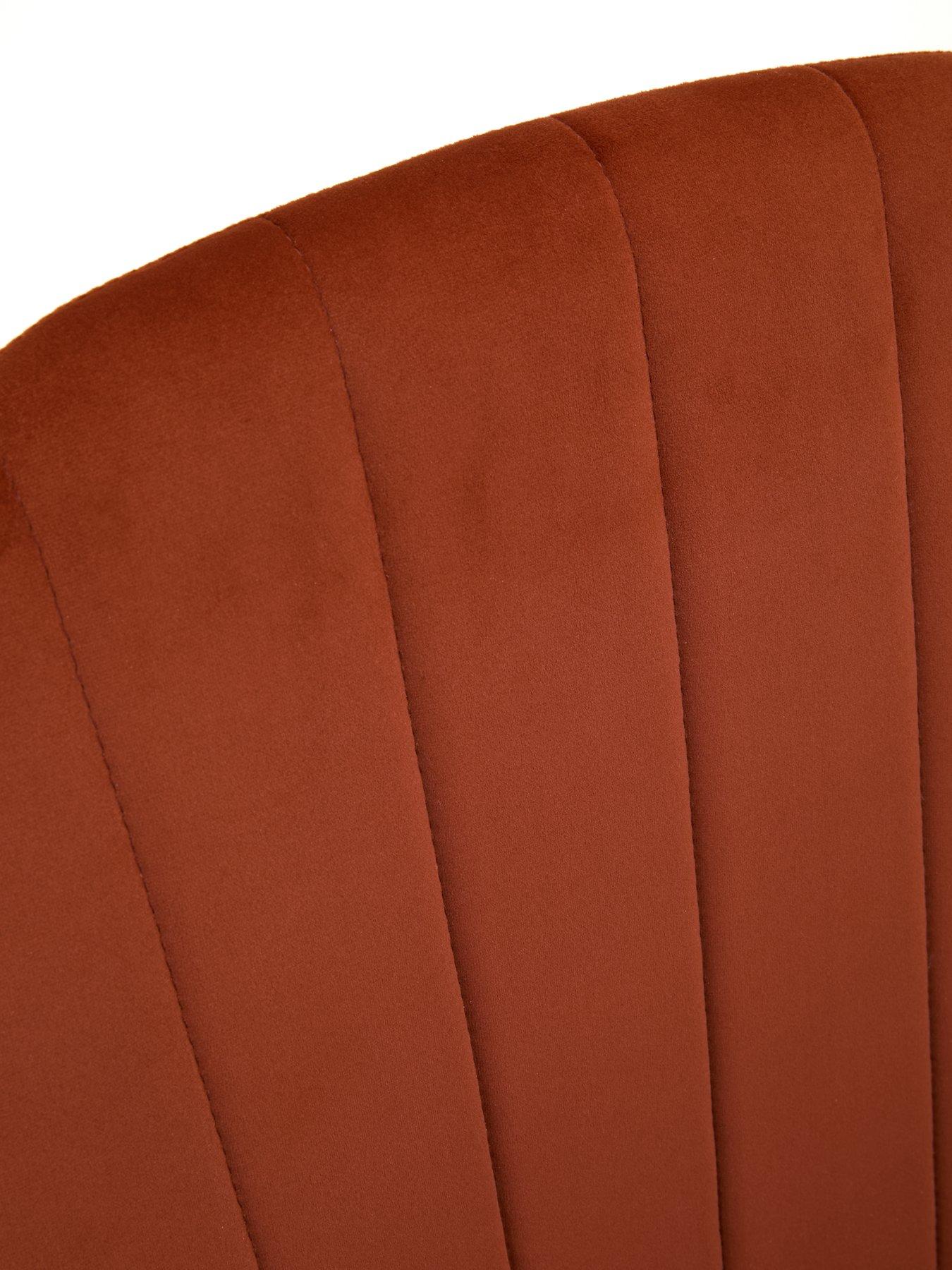 Very Home Molby Fabric Office Chair - Rust/Black - FSC Certified | Very