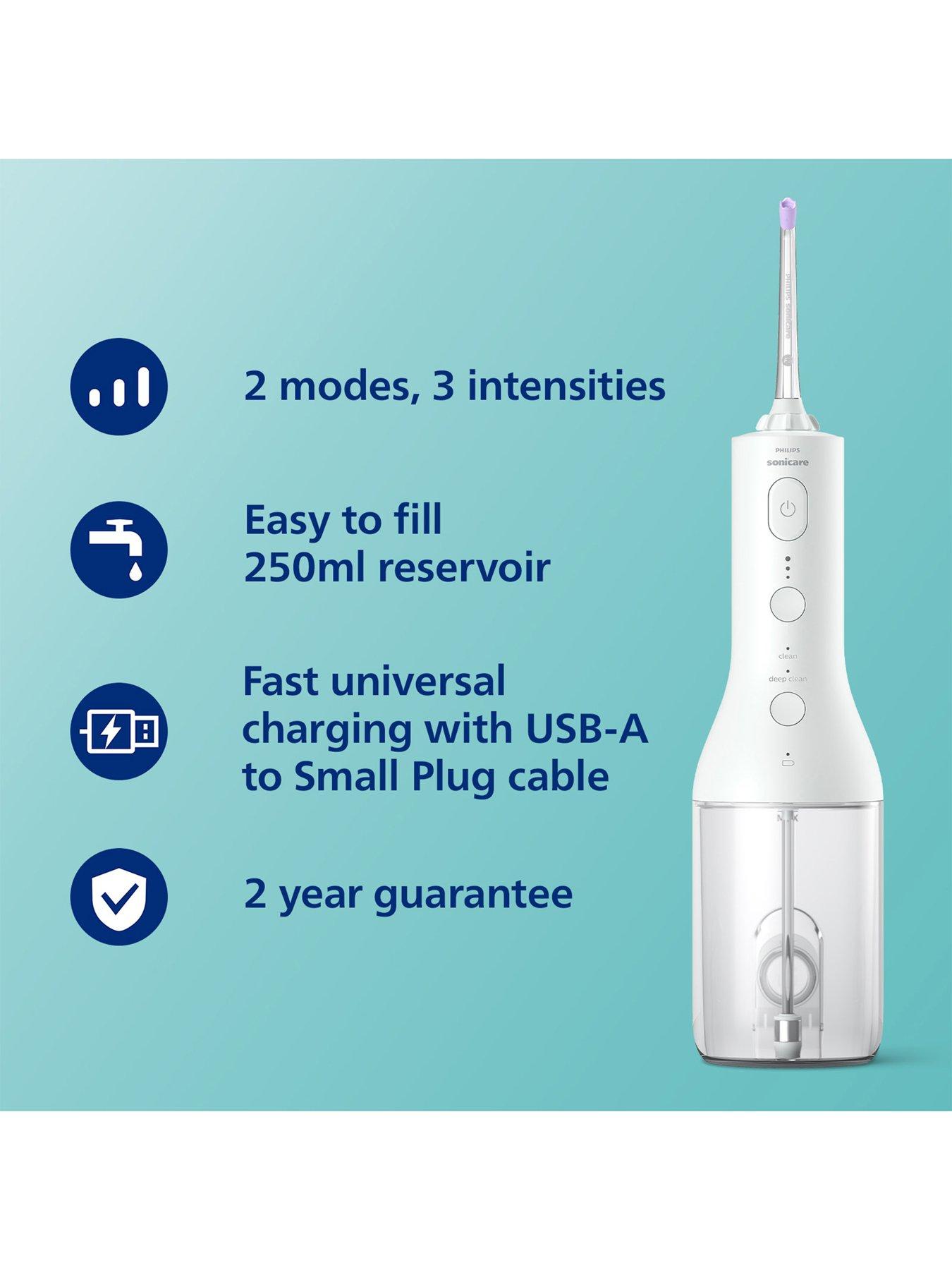 Philips Sonicare Cordless Power Flosser 3000 Oral Irrigator HX3826/31 ...