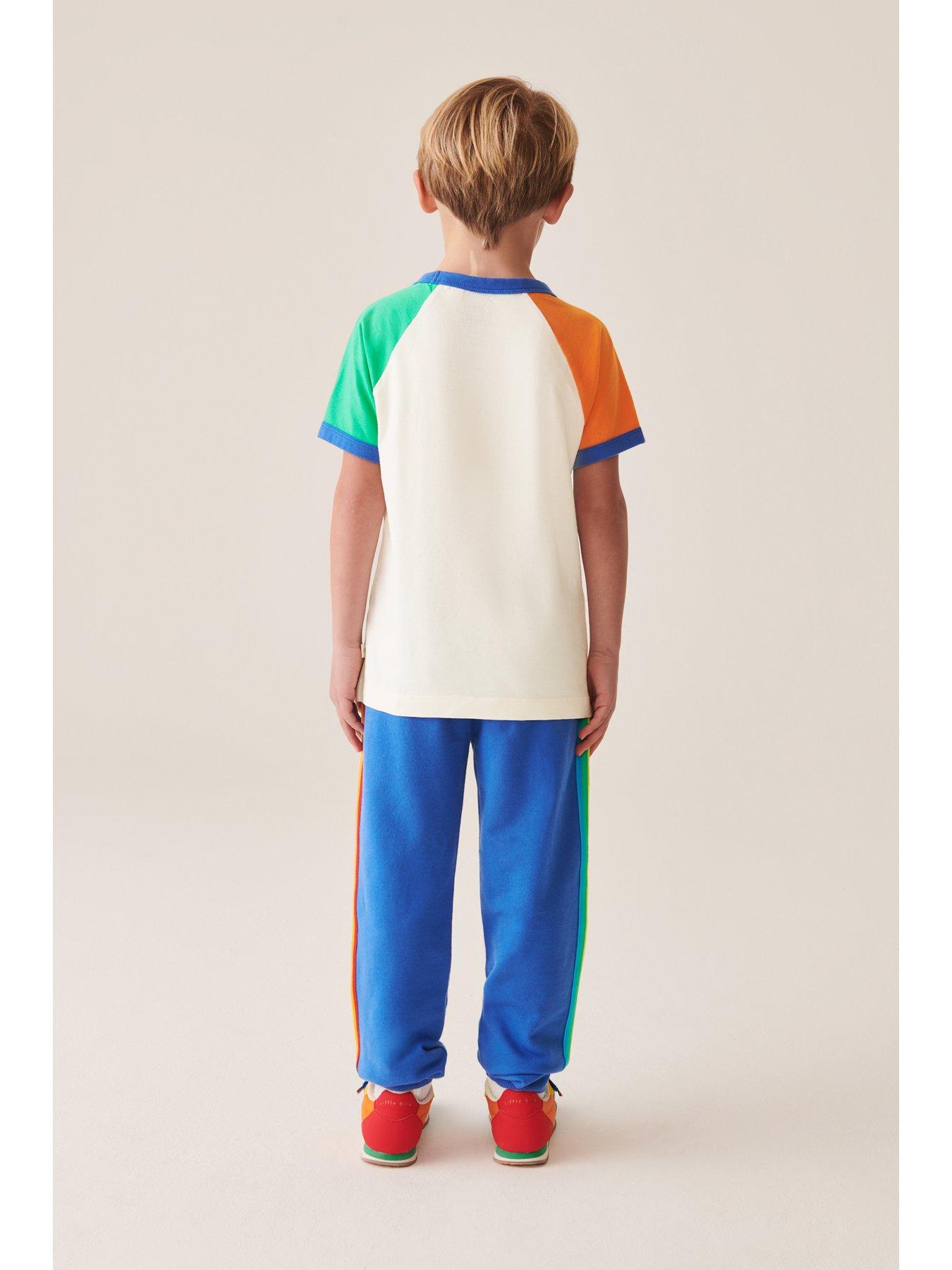 Little Bird Rainbow Tee And Jogger Set - Blue | Very.co.uk