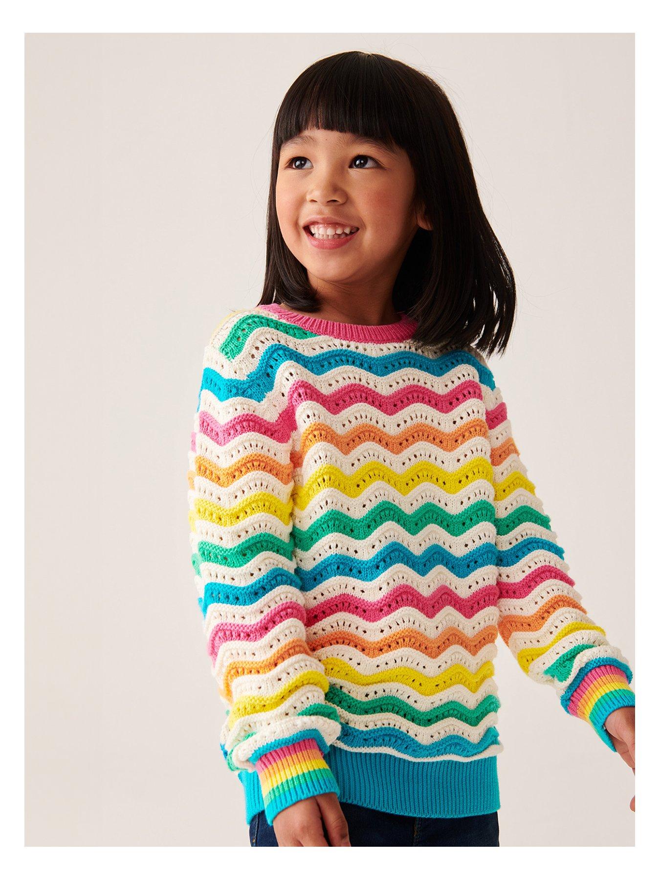 Little Bird Knitted Wave Jumper - Multi | Very.co.uk