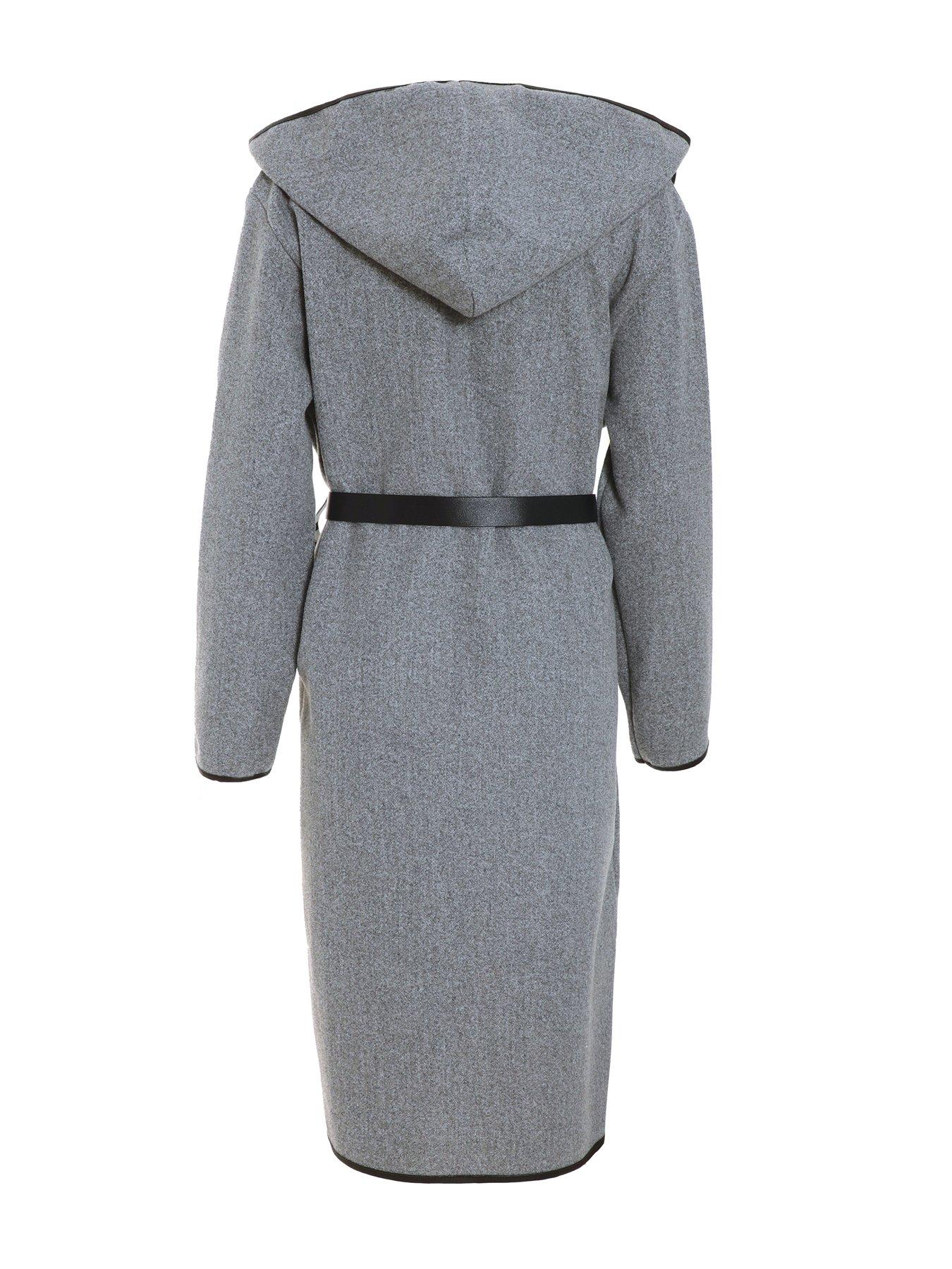 Quiz Grey Check Print Belted Coat | Very