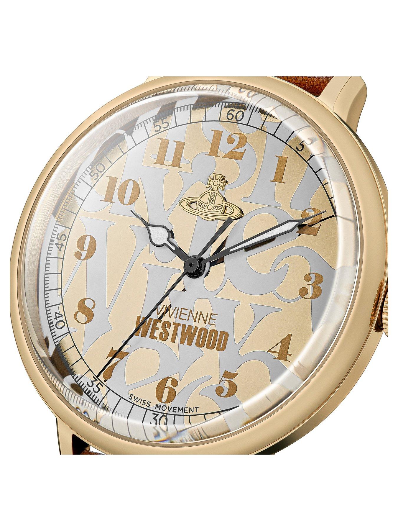 Vivienne Westwood Cavendish Ladies Quartz Watch with Pale Gold Mirror ...