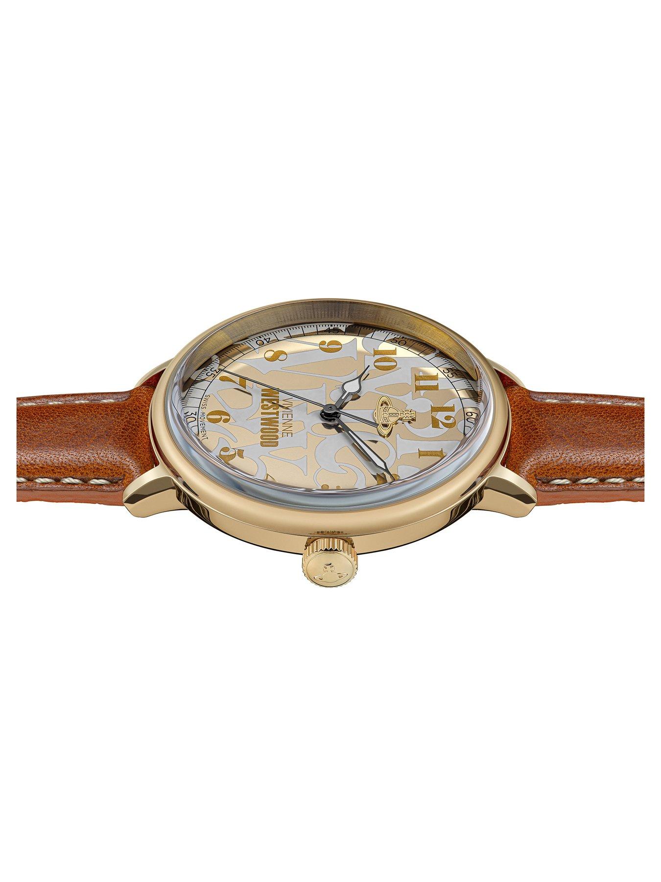 Vivienne Westwood Cavendish Ladies Quartz Watch with Pale Gold Mirror ...