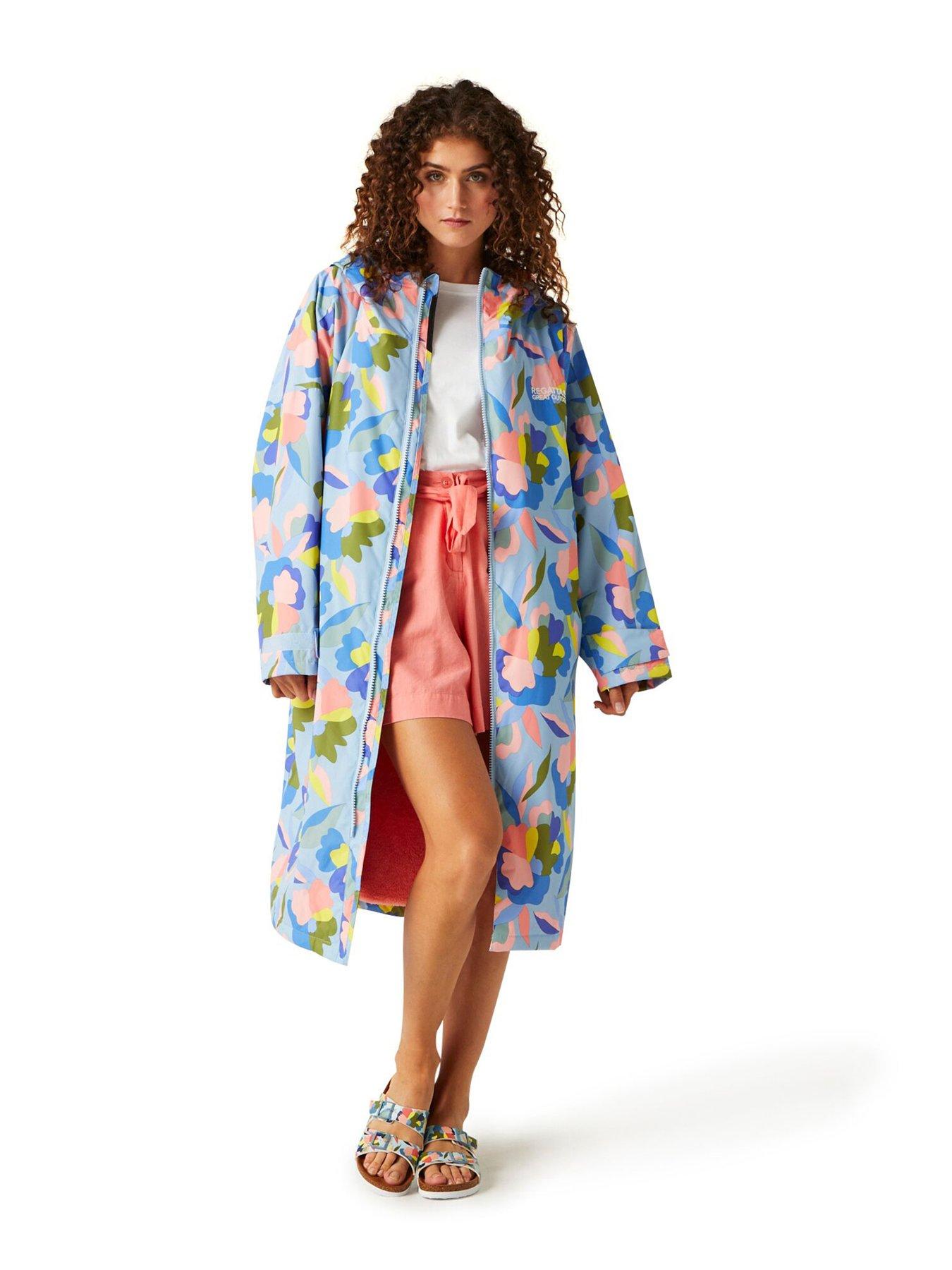 Regatta Adult Waterproof Robe - Abstract Floral Print | Very.co.uk