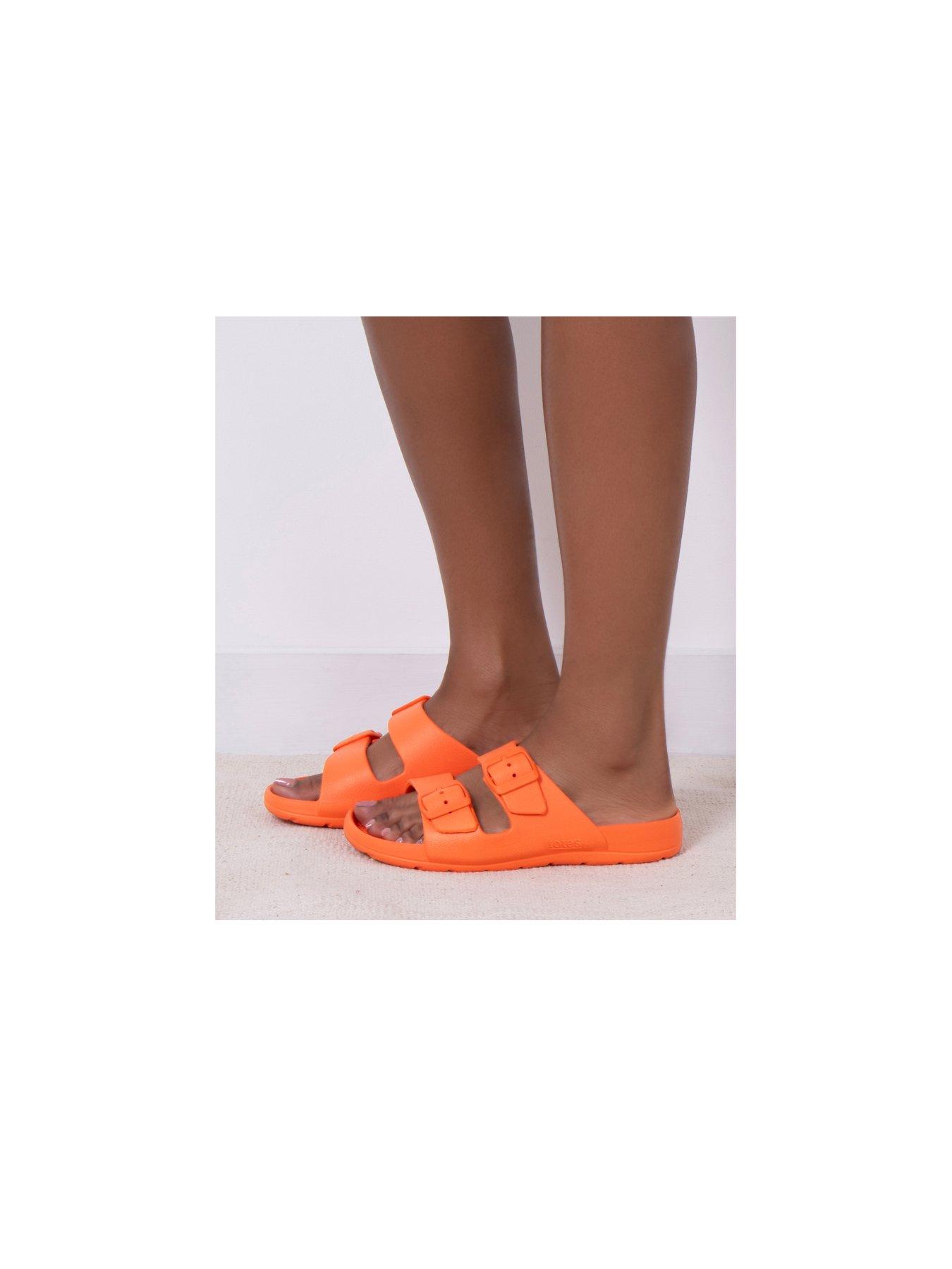 TOTES Solbounce Double Adjustable Buckle Slide - Orange | Very