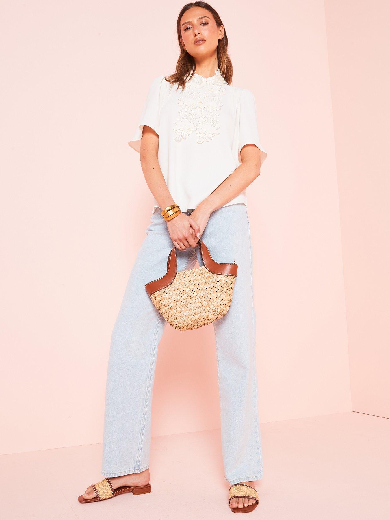 River Island Applique Blouse - Cream | Very