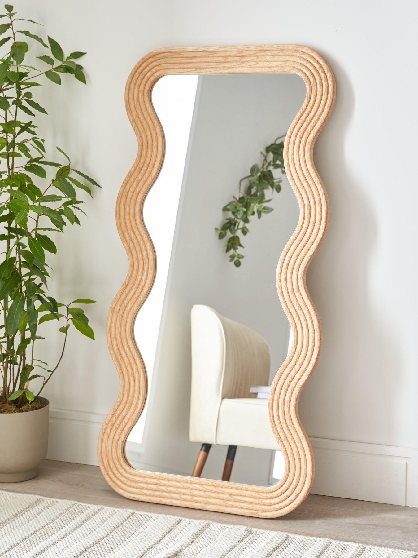 Very Home Wiggle Wooden Leaner Mirror 120x60cm | Very