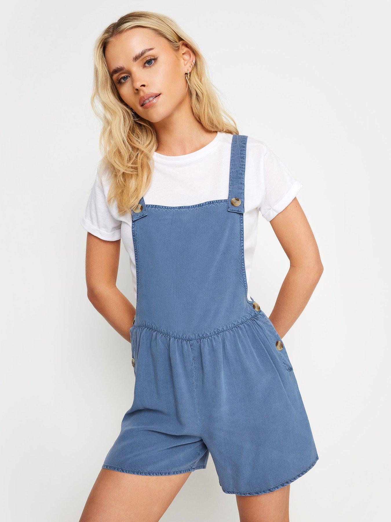 PixieGirl Petite Blue Short Dungaree | Very