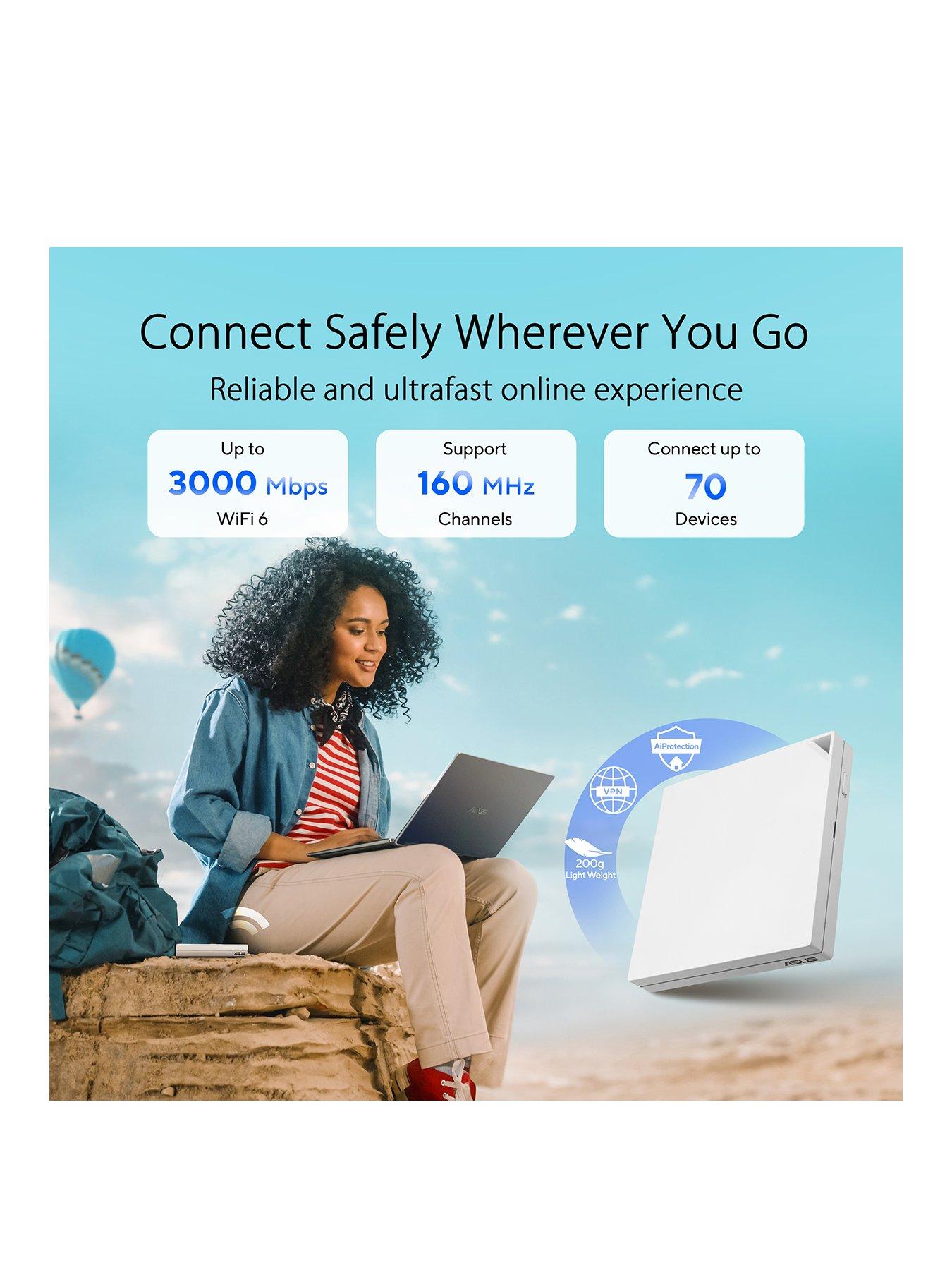 Asus RT-AX57 Go Wireless Travel Router | Very