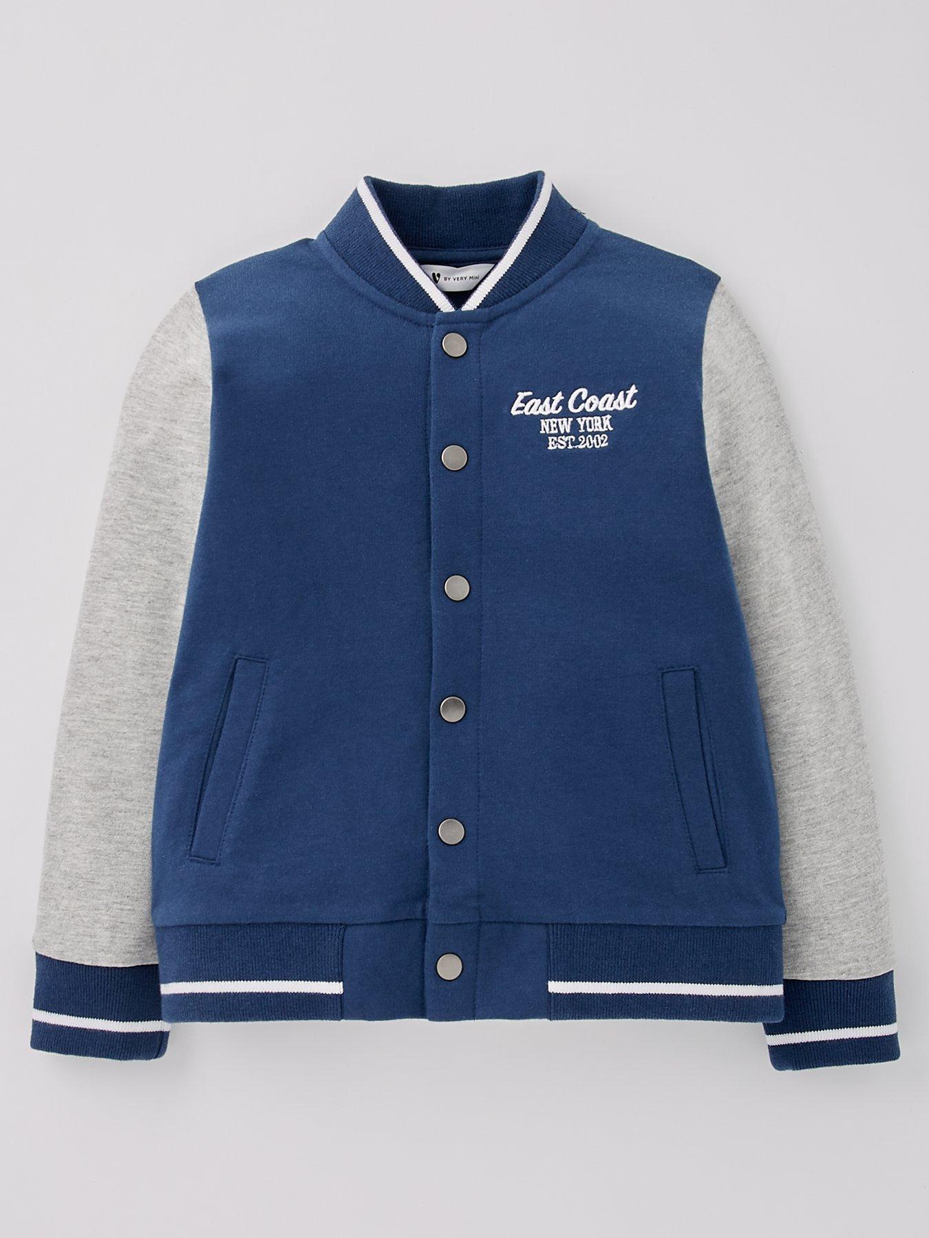 Mini V by Very Boys Navy Baseball Jacket | Very