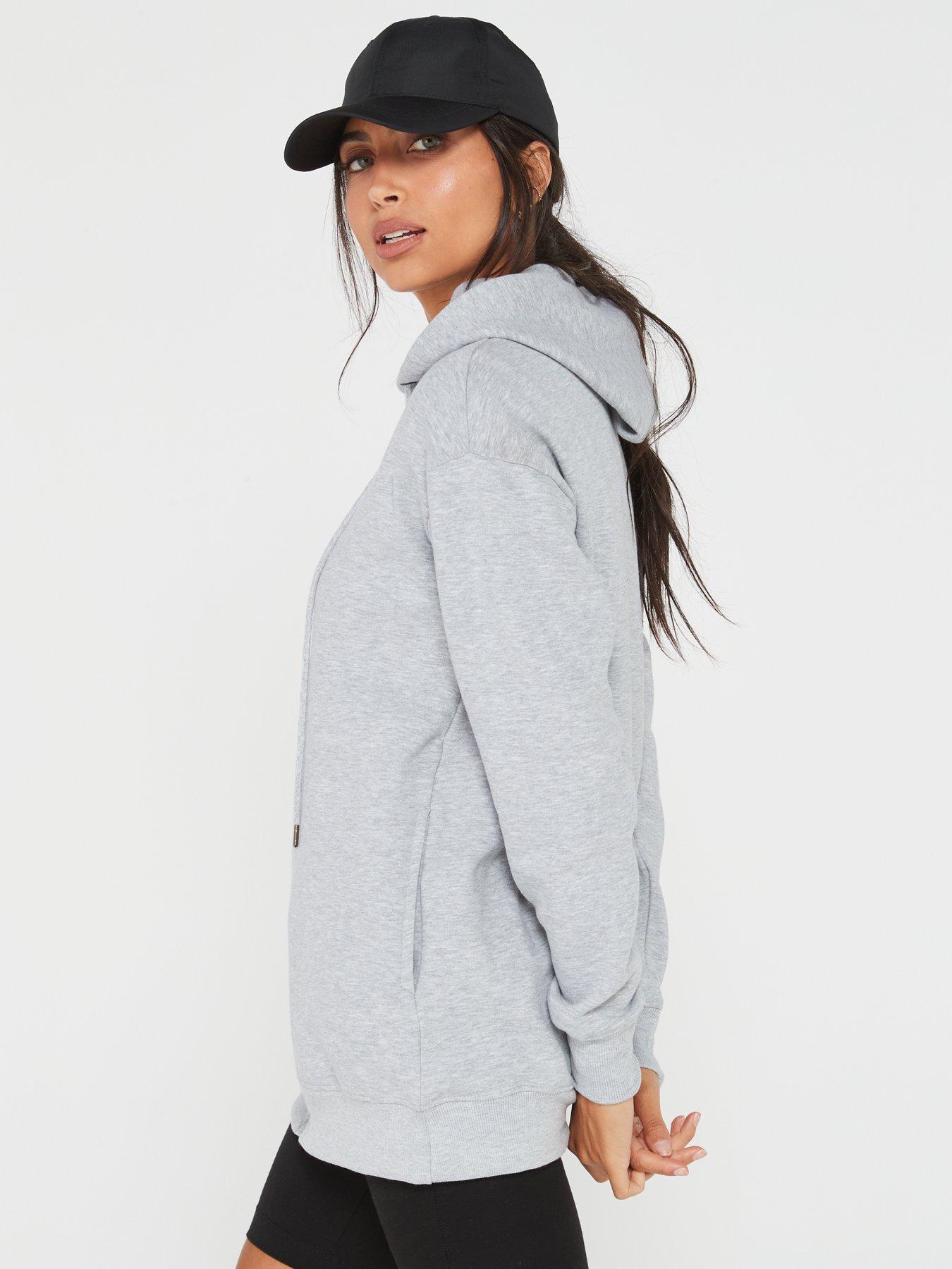 Everyday The Essential Oversized Zip Through Hoodie - Grey | Very