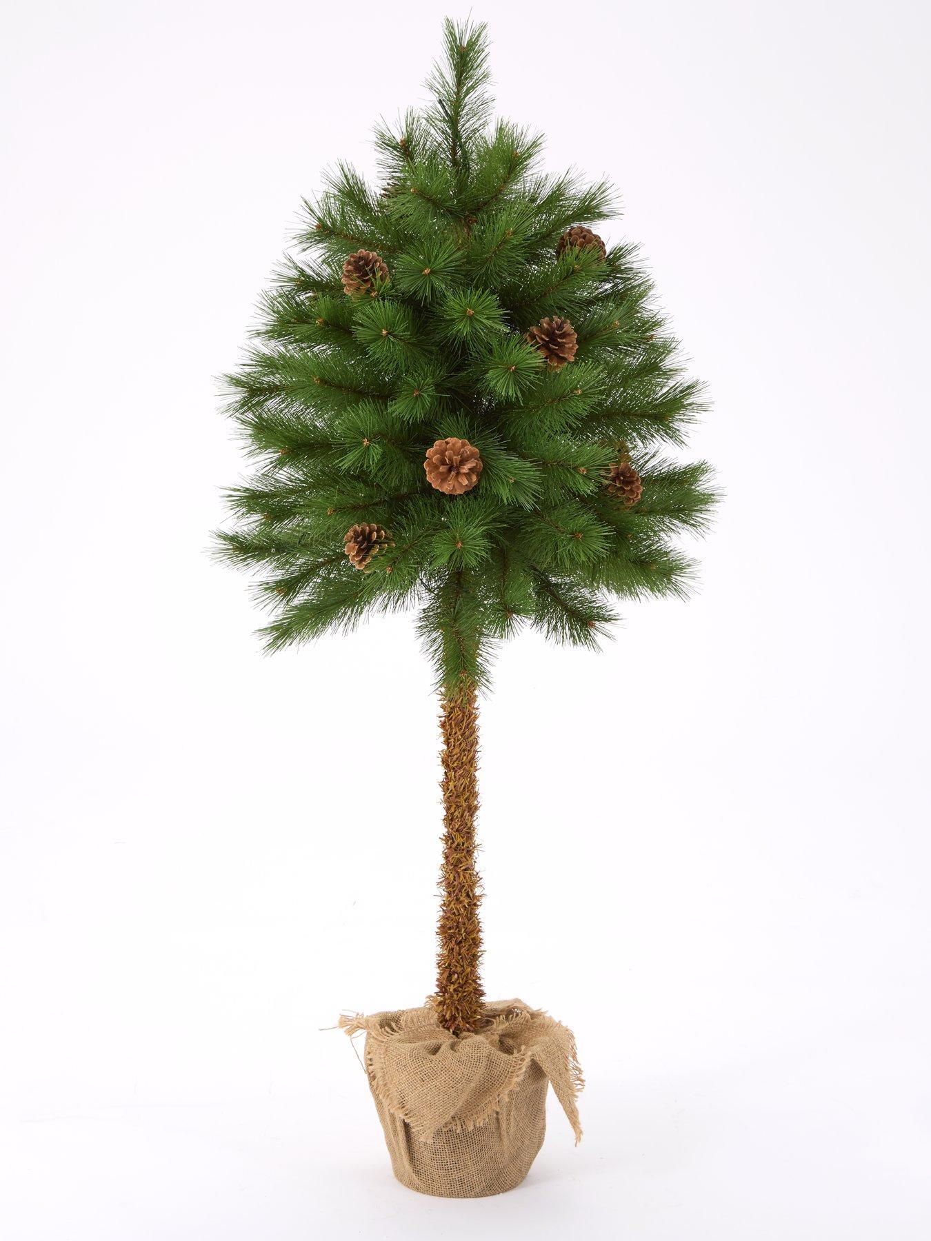 Very Home 4ft Lit Parasol Christmas Tree in Hessian Bag | Very