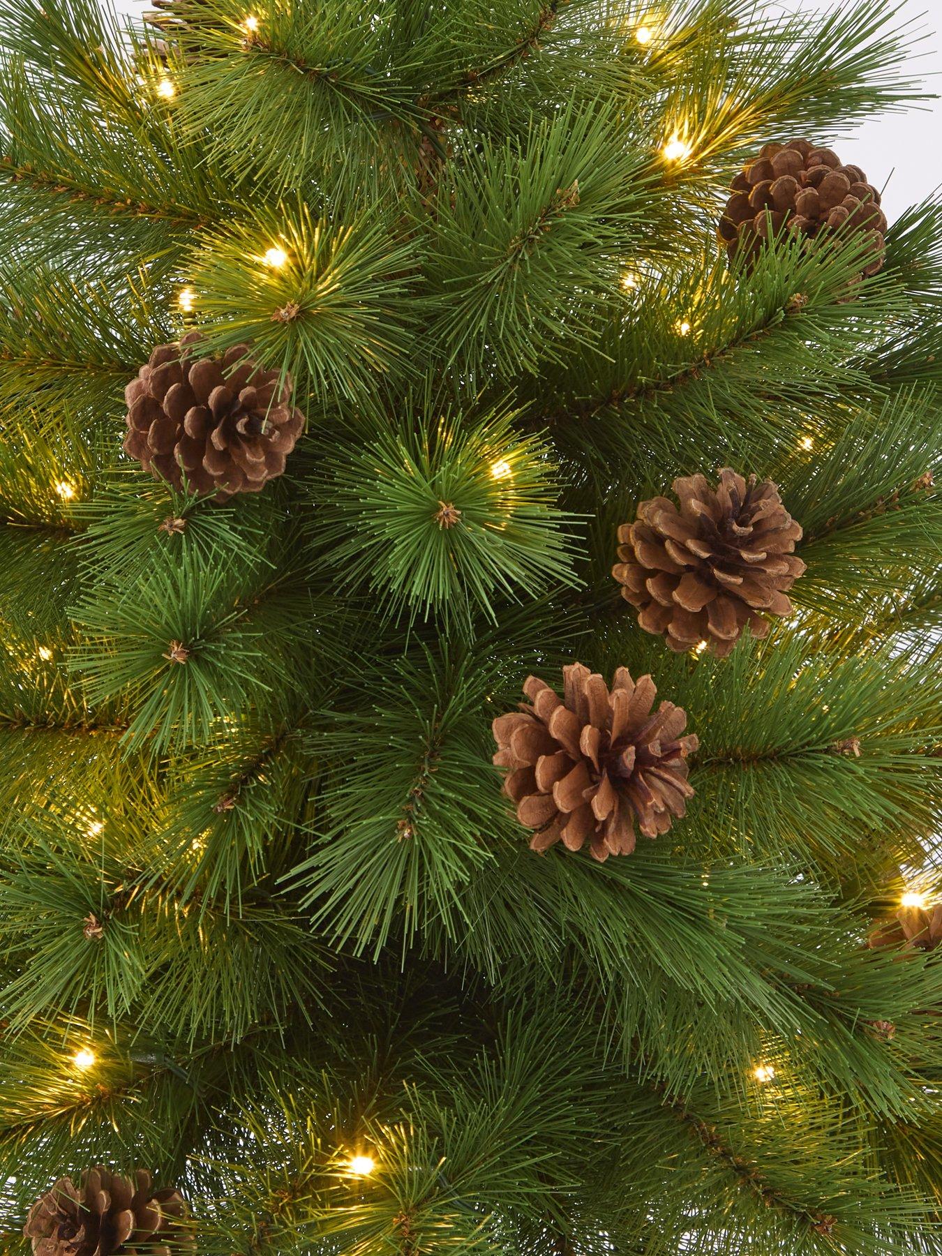 Very Home 4ft Lit Parasol Christmas Tree in Hessian Bag | Very