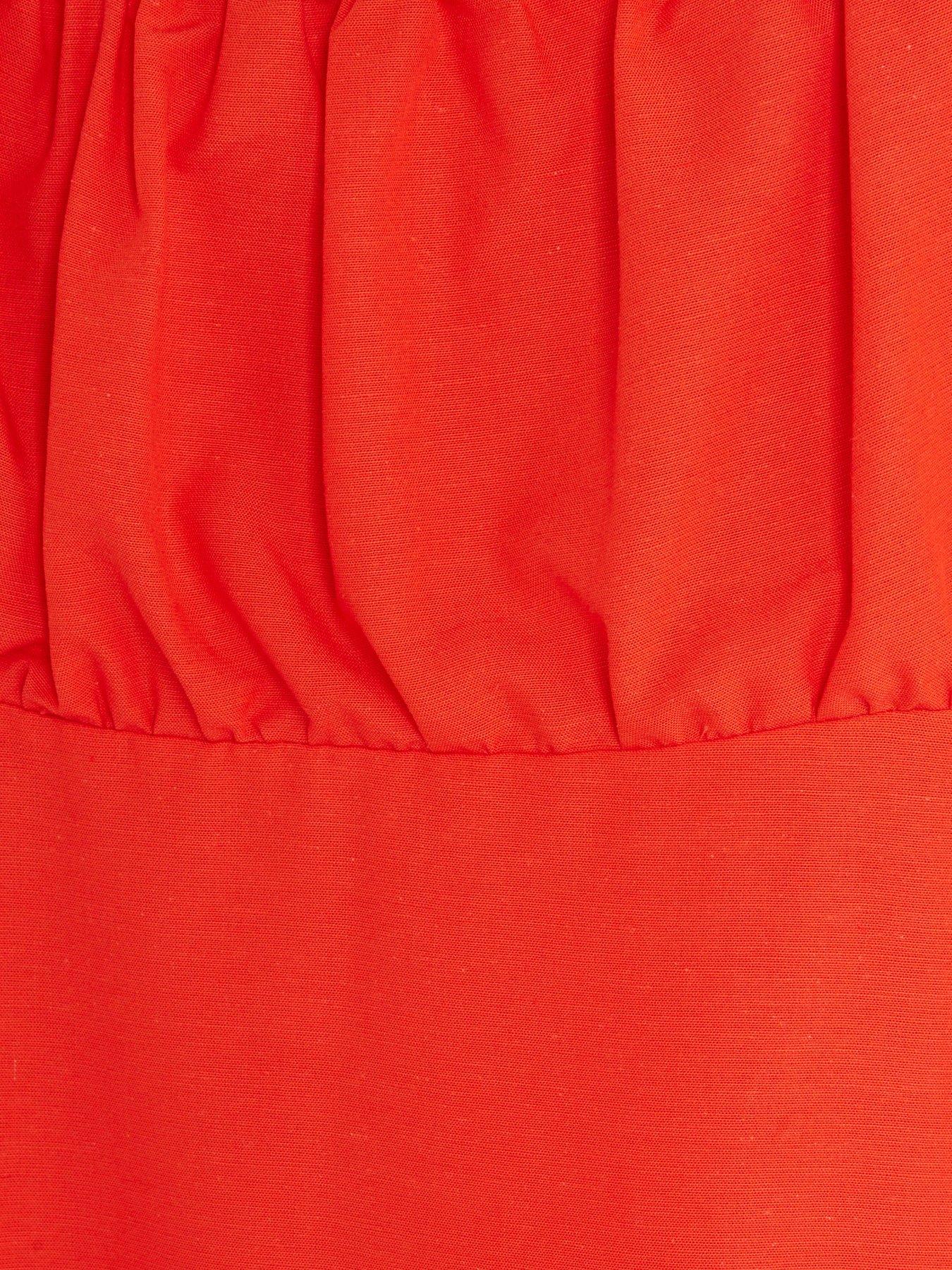 River Island Milkmaid Midi Dress - Red | Very