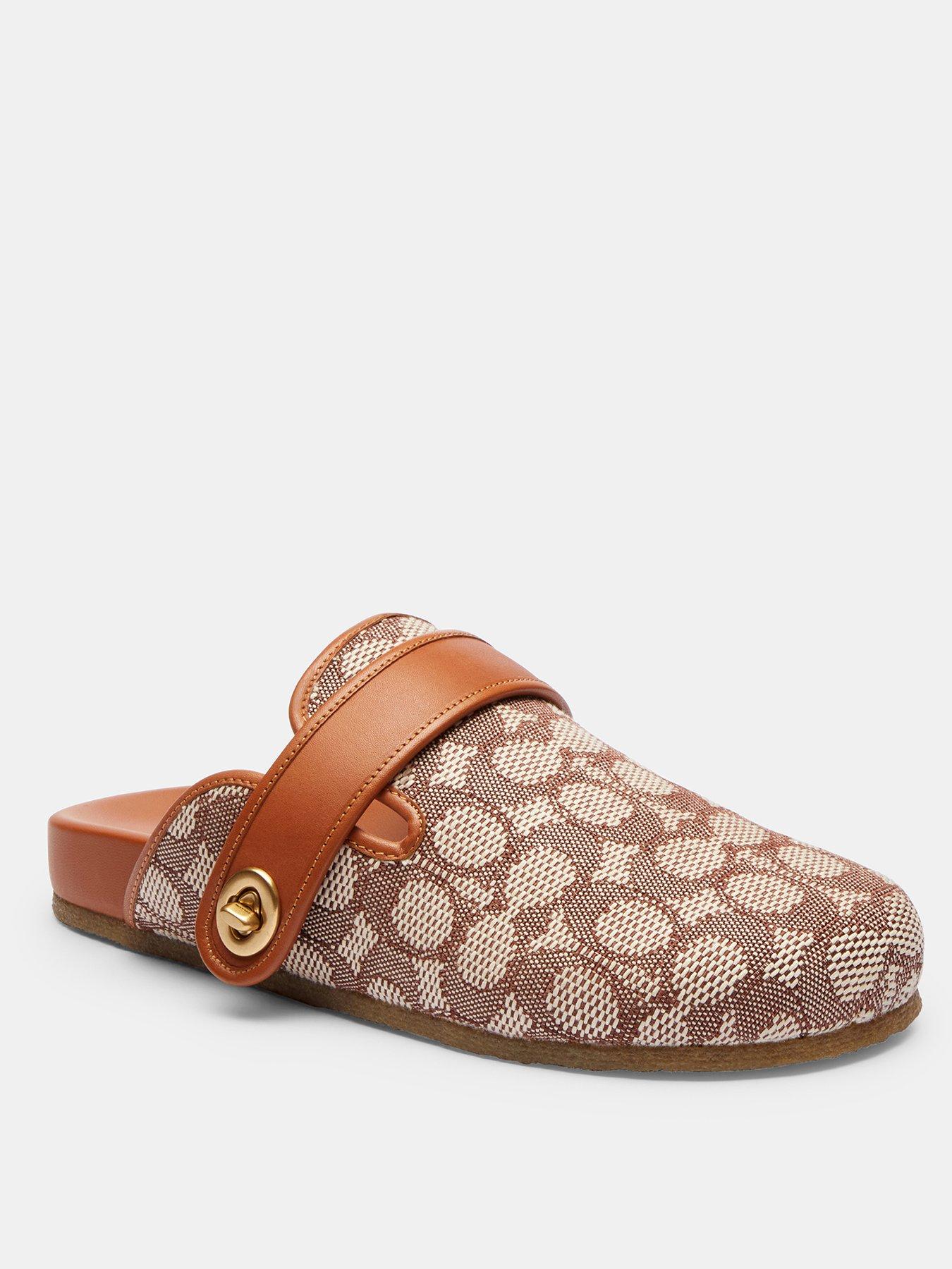 COACH Blake Leather Clogs - Brown | Very