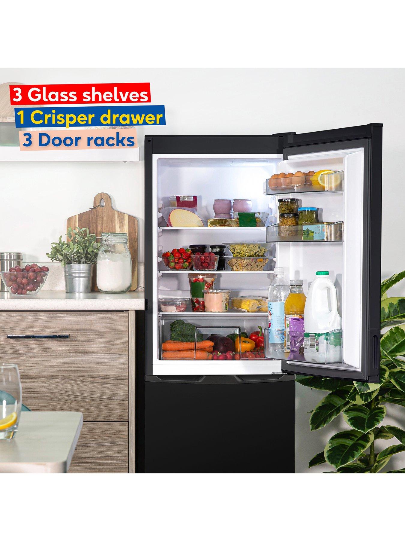 Russell Hobbs RH145FF501E1B Freestanding 50cm Wide Low Frost Fridge ...