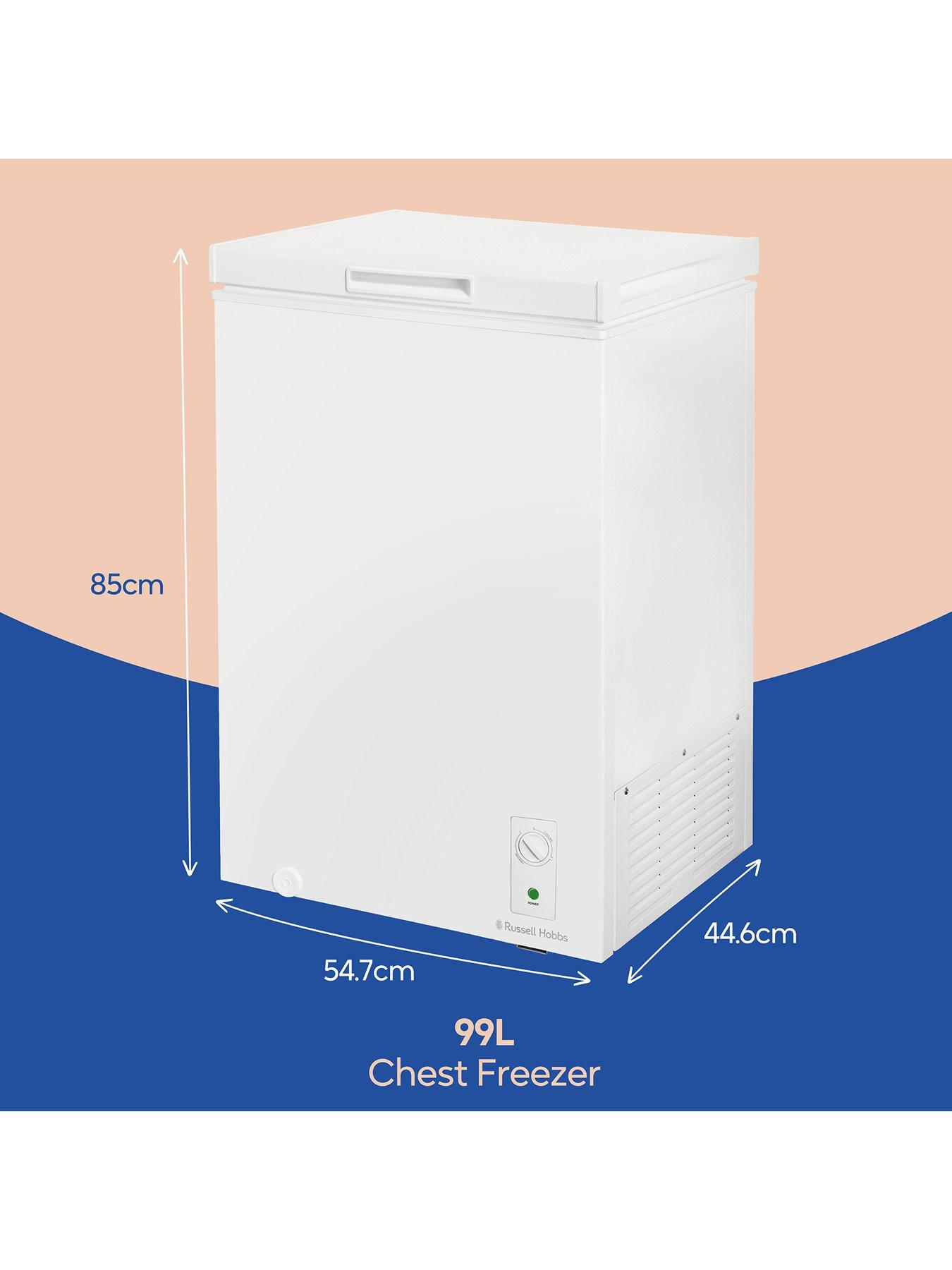 Russell Hobbs Rh99cf0e1w 99l Compact Chest Freezer White Uk
