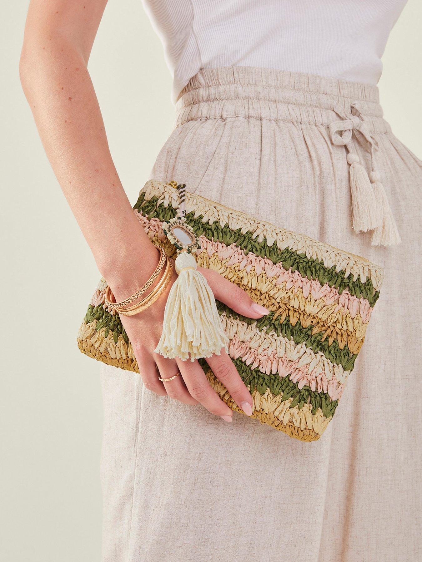 Accessorize Raffia Clutch | Very