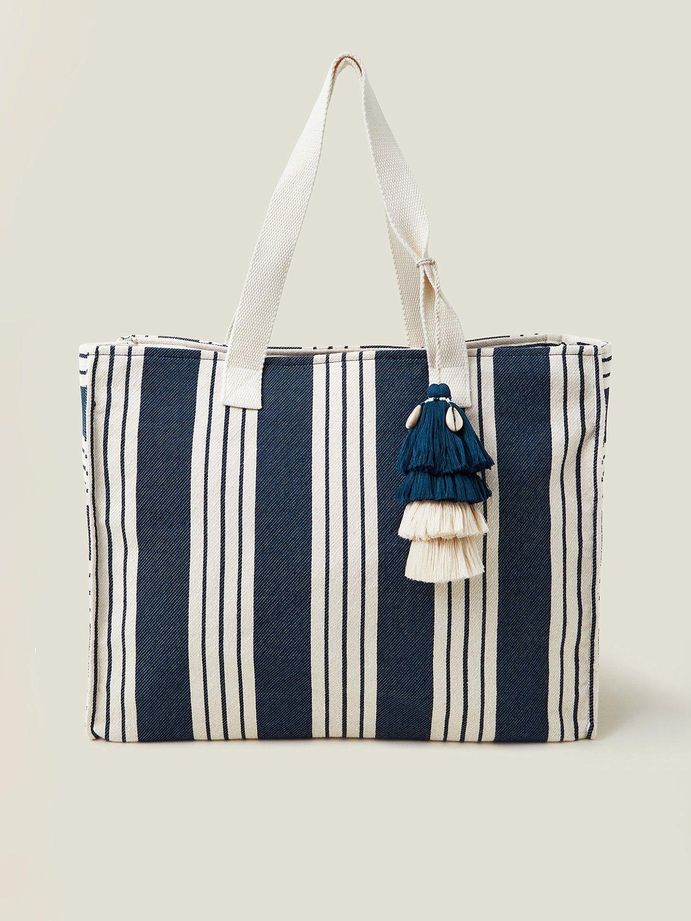 Accessorize Large Stripe Beach Bag | Very